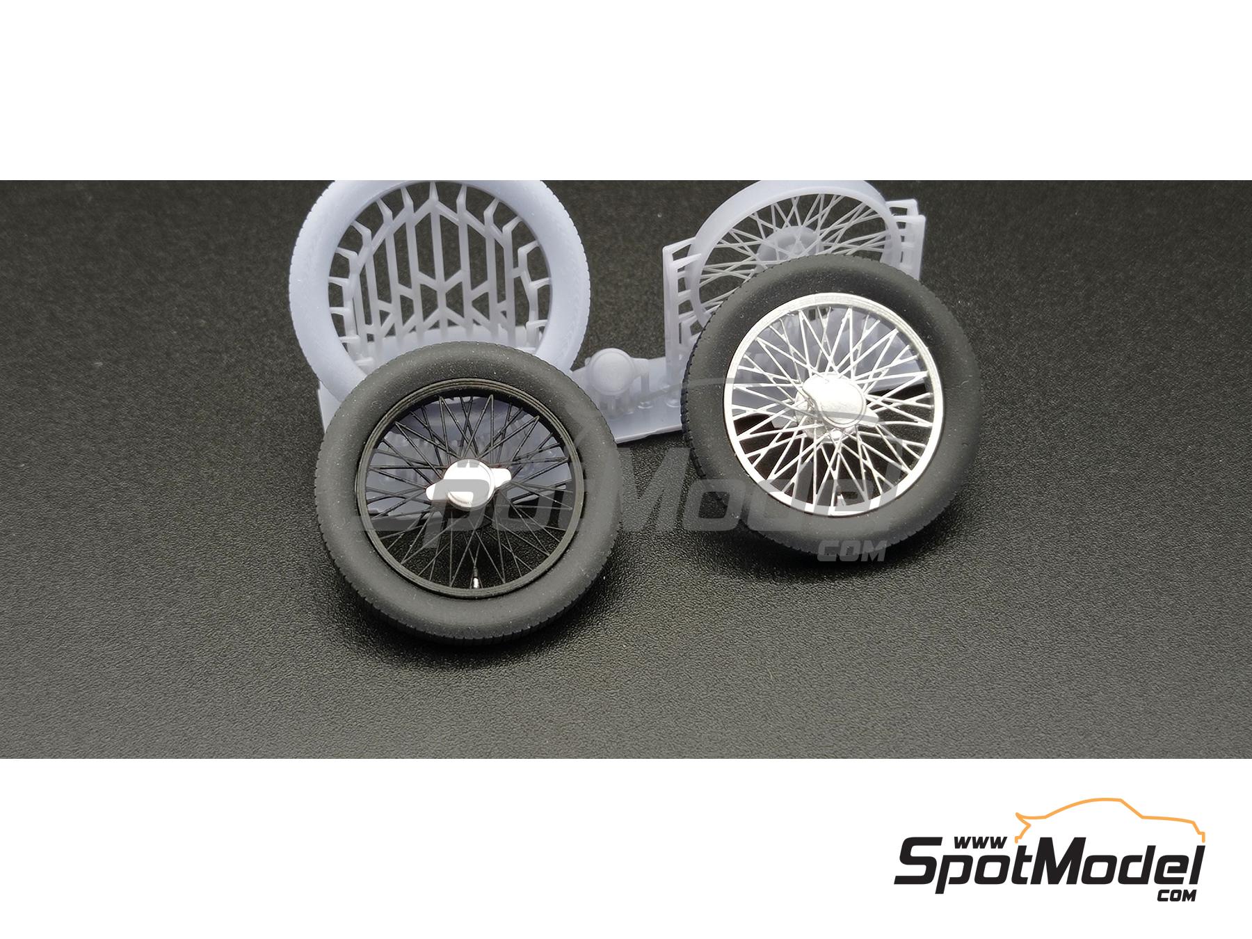 D.A.B. Models DAB32-029: Rims and tyres set 1/32 scale - 1920s wire ...