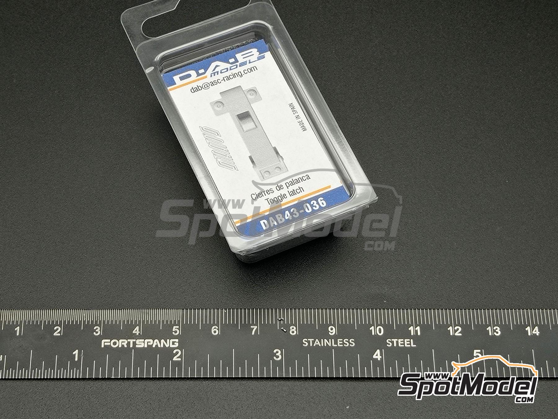 D.A.B. Models DAB43-036: Bonnet pins 1/43 scale - Toggle latch - 10 ...