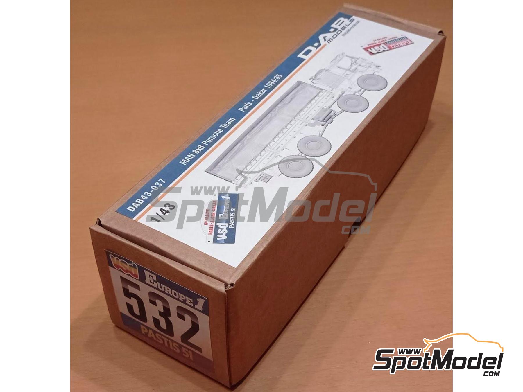 D.A.B. Models DAB43-037: Truck scale model kit 1/43 scale - MAN 8x8 ...