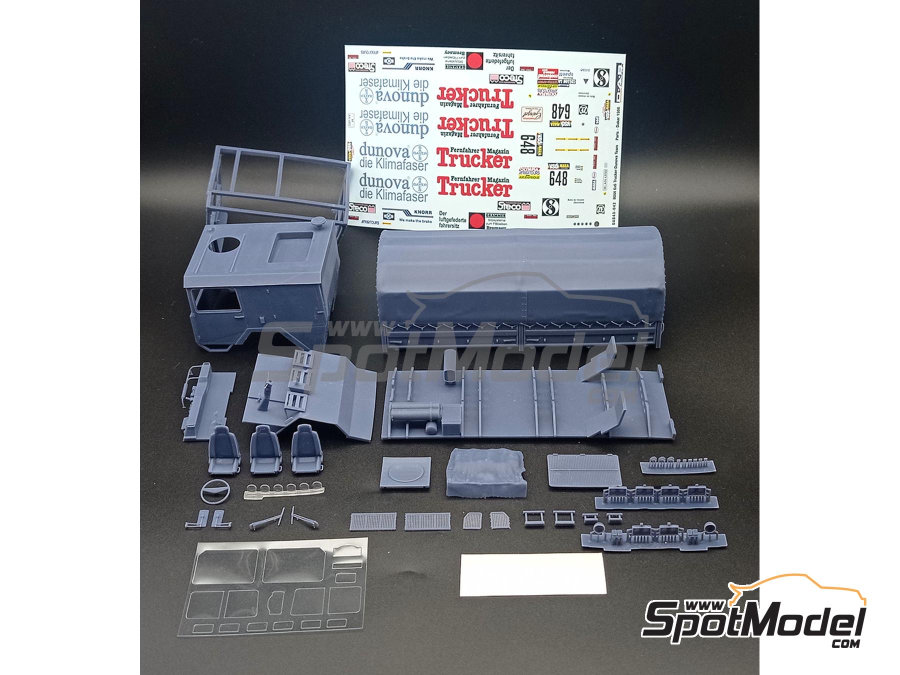 D.A.B. Models DAB43-042: Truck scale model kit 1/43 scale - MAN 6x6 ...