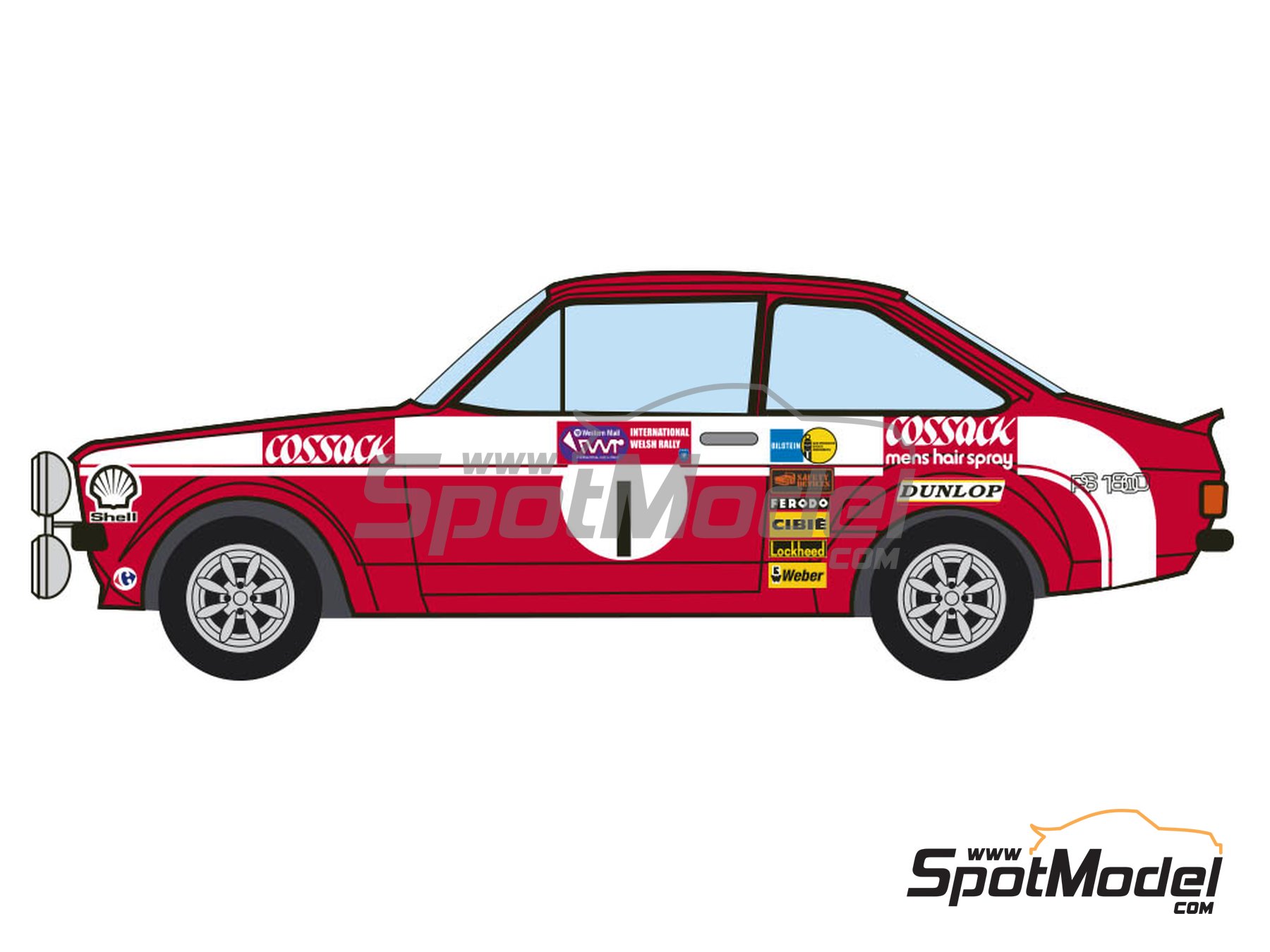 Decalcas DCL-DEC029: Marking / livery 1/24 scale - Ford Escort Mk. II ...