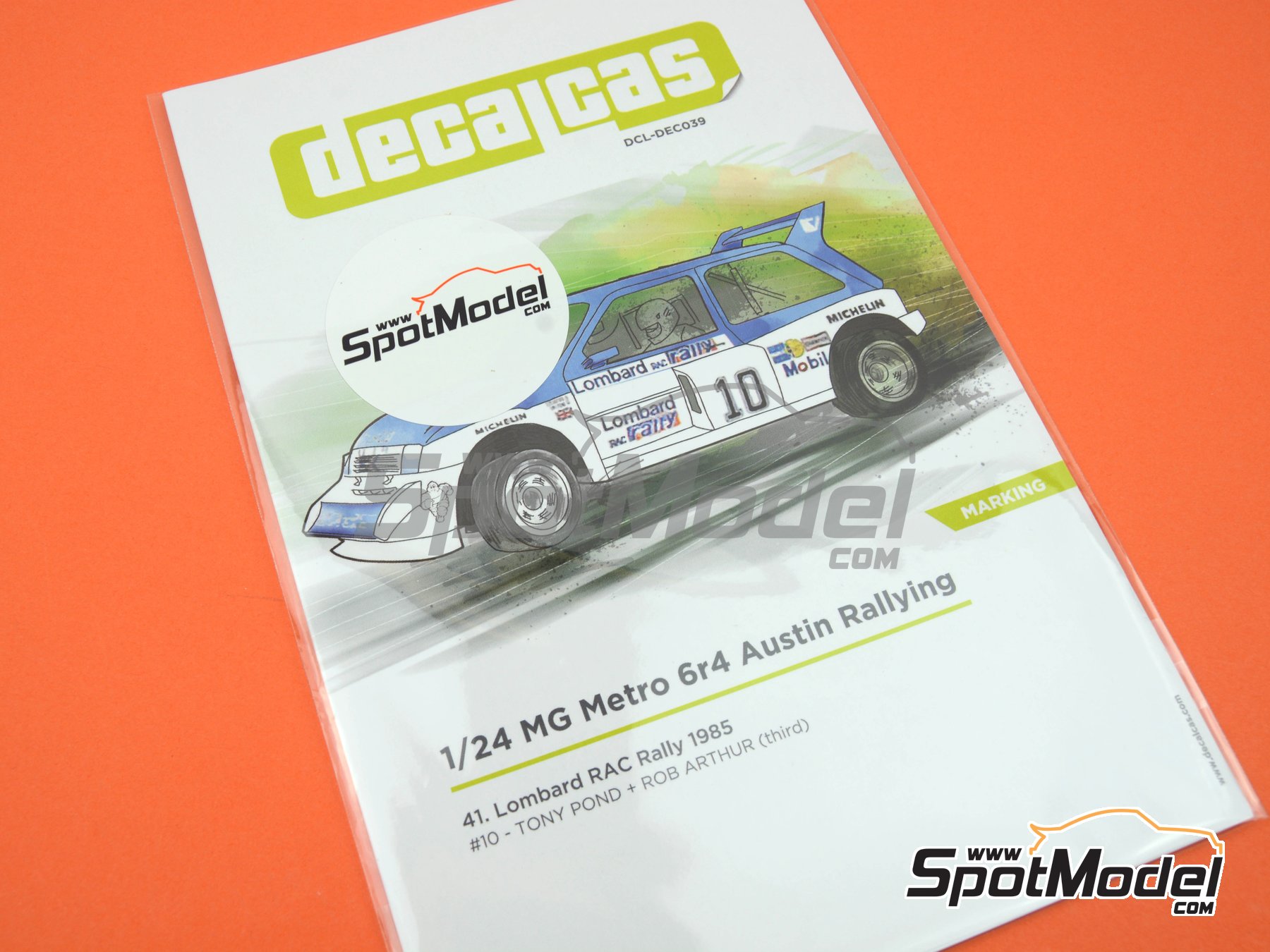 Decalcas DCL-DEC039: Marking / livery 1/24 scale - MG Metro 6r4 Group B ...