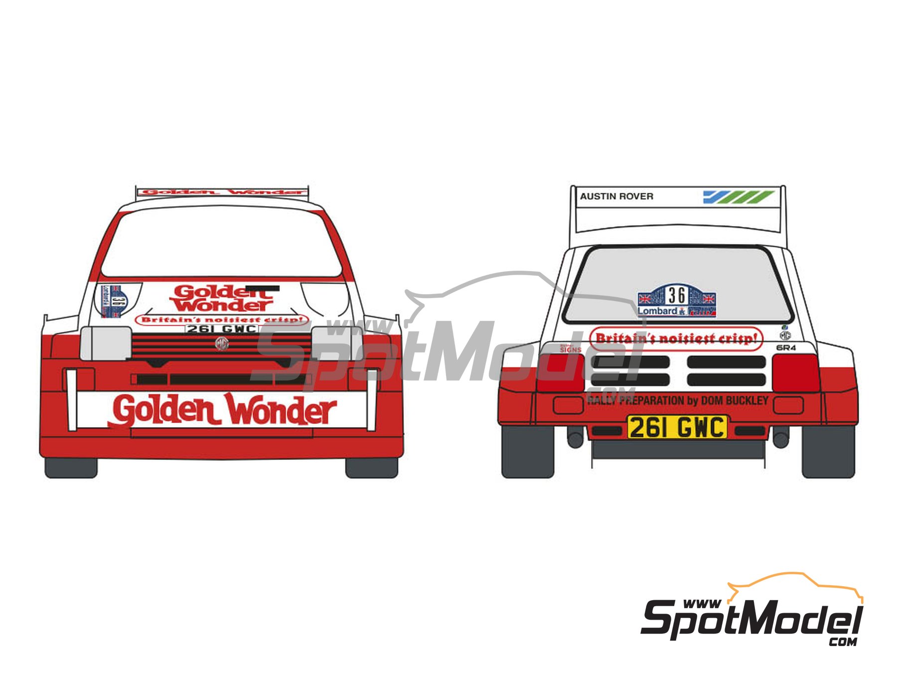 Decalcas DCL-DEC041: Marking / livery 1/24 scale - MG Metro 6r4 Group B ...