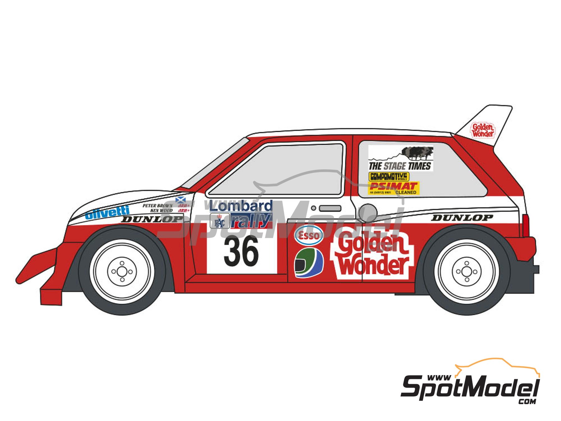 Decalcas DCL-DEC041: Marking / livery 1/24 scale - MG Metro 6r4 Group B ...