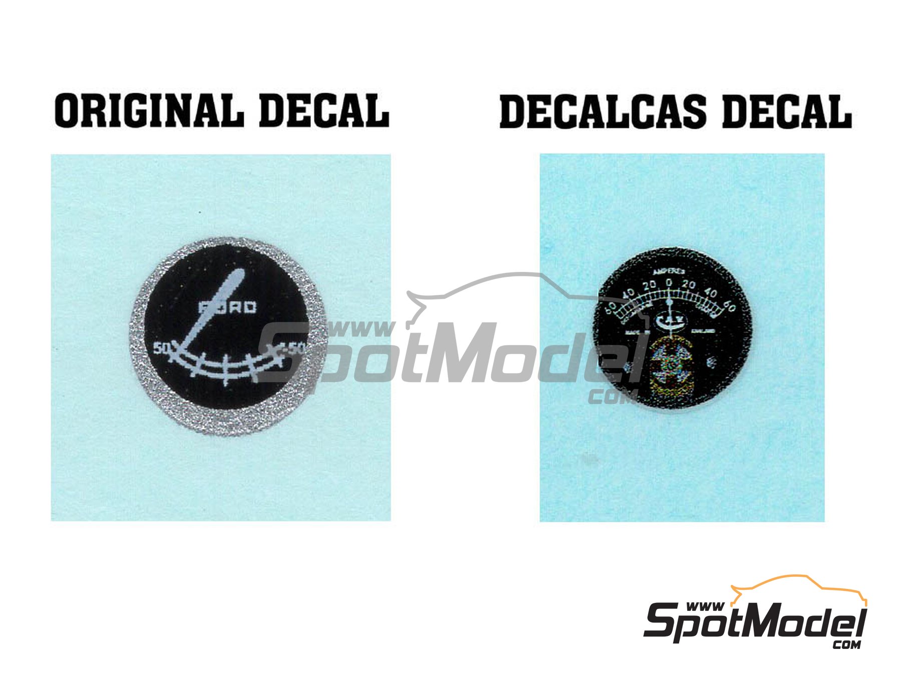 Decalcas DCL-DEC057: Decals 1/12 scale - Ford GT40 Mk II - for ...