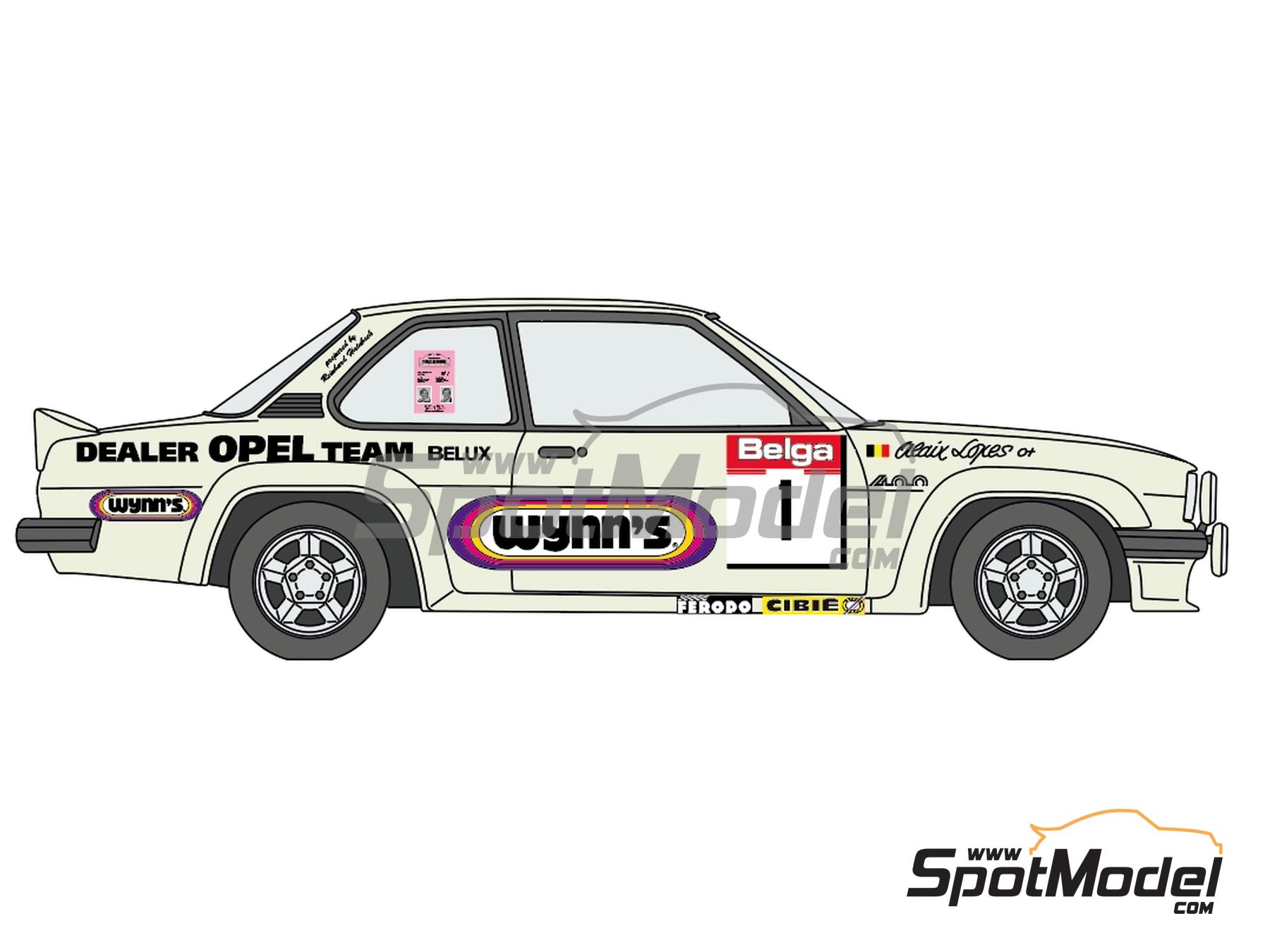 Decalcas DCL-DEC078: Marking / livery 1/24 scale - Opel Ascona 400 ...