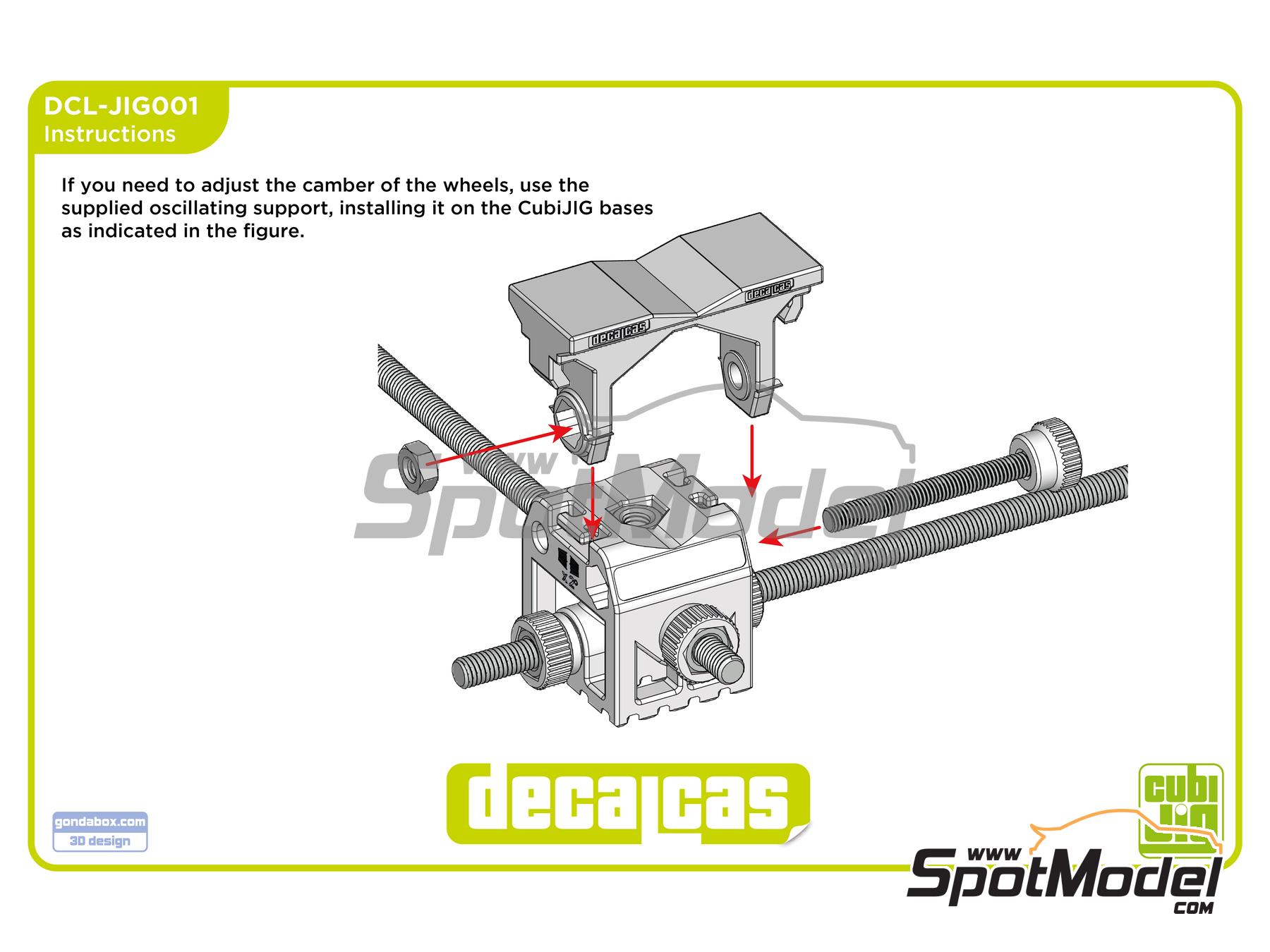 Decalcas DCL-JIG001: Hobby tool 1/24 scale - Car CubiJig (ref. DCL ...
