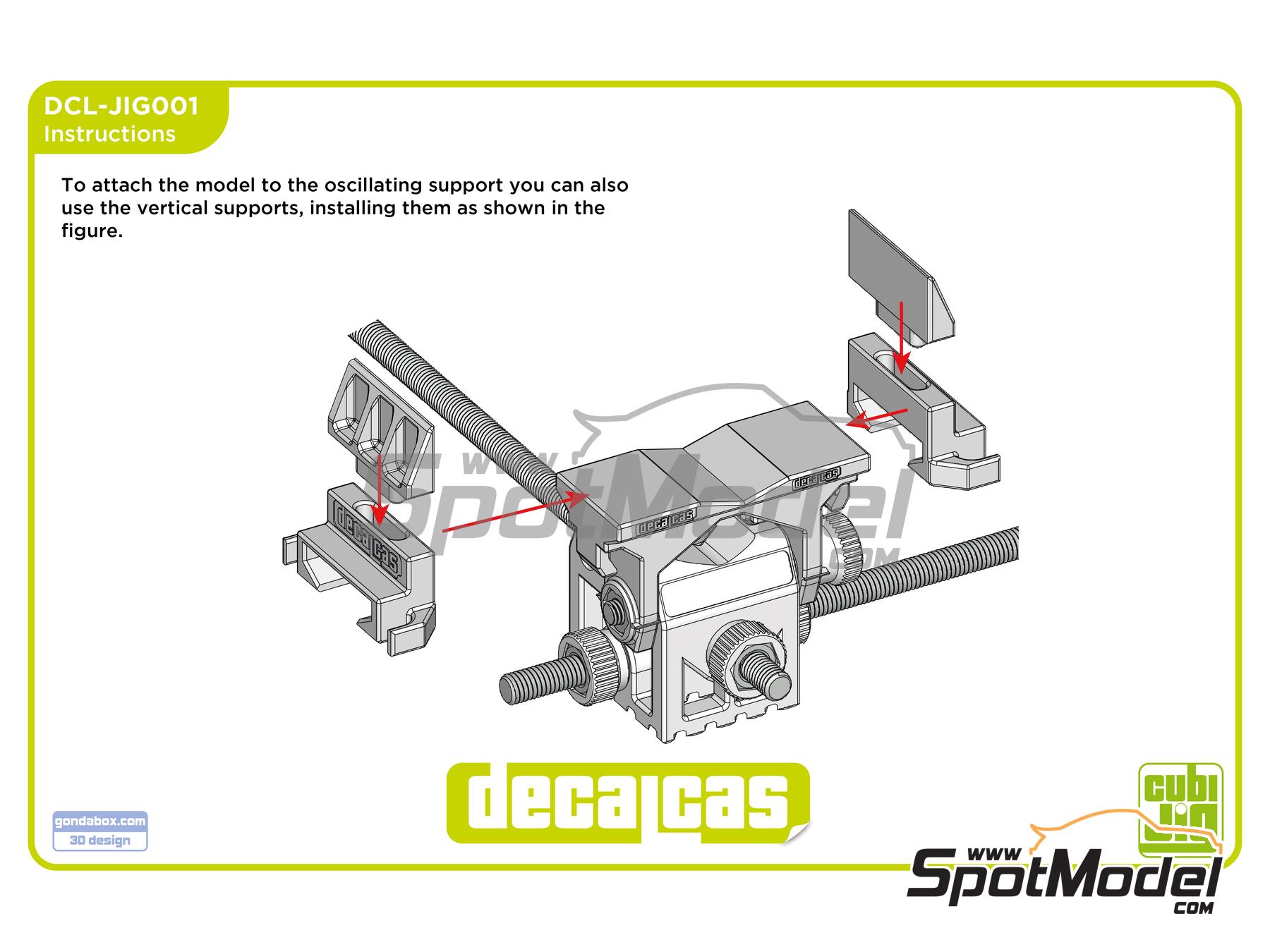 Decalcas DCL-JIG001: Hobby tool 1/24 scale - Car CubiJig (ref. DCL ...