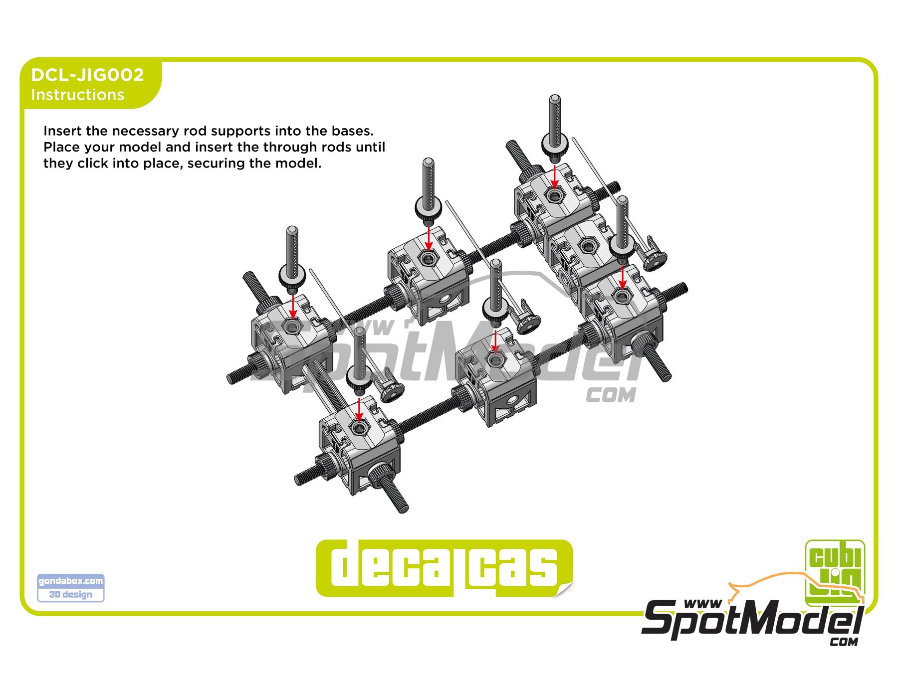 Decalcas DCL-JIG002: Hobby tool 1/12 scale - Bike CubiJig (ref. DCL ...