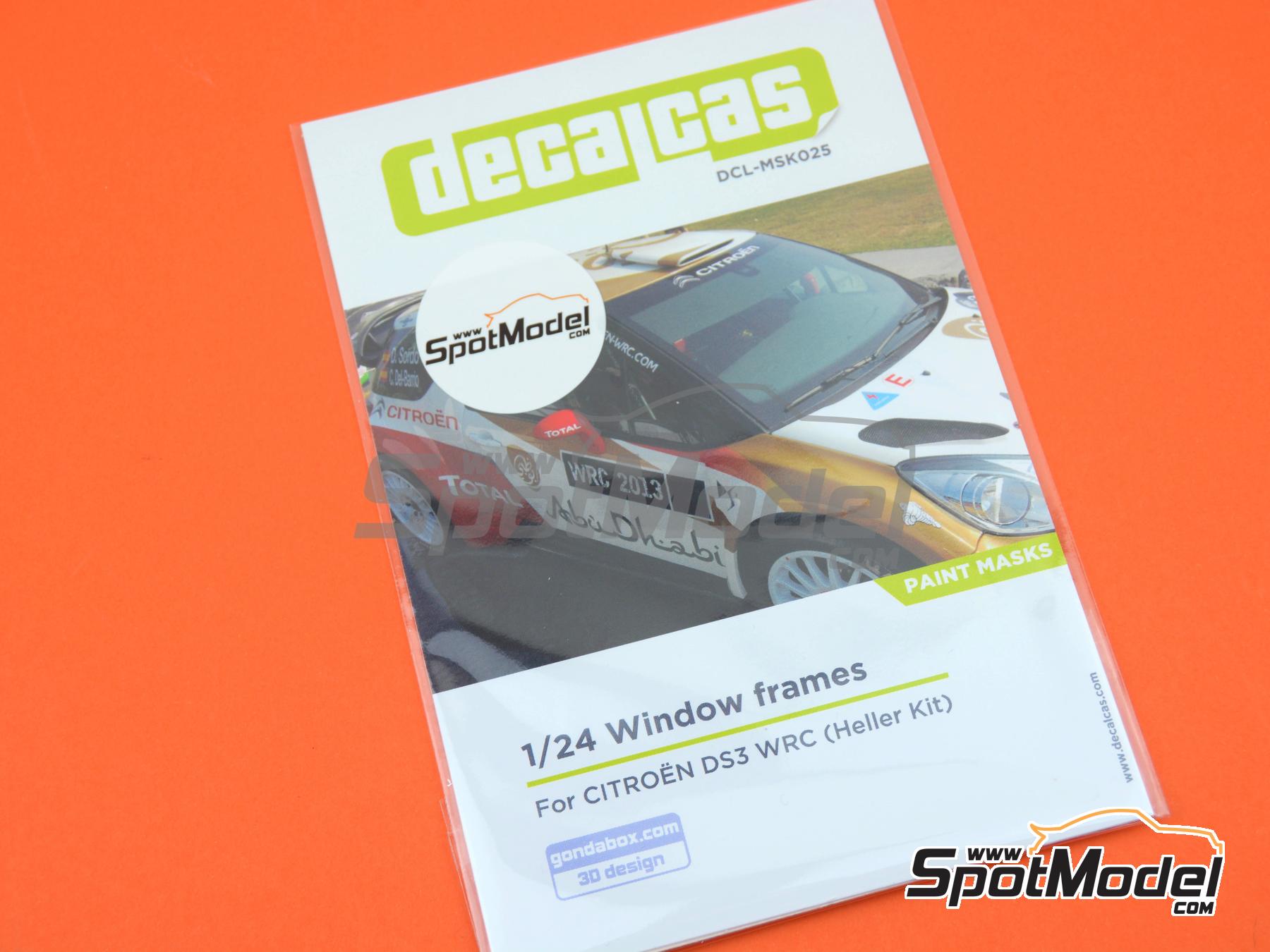 Decalcas DCL-MSK025: Window frame pre-cut paint masks 1/24 scale ...