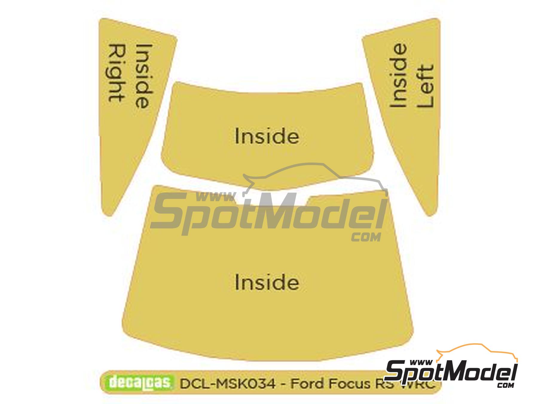 Decalcas DCL-MSK034: Window frame pre-cut paint masks 1/24 scale - Ford ...