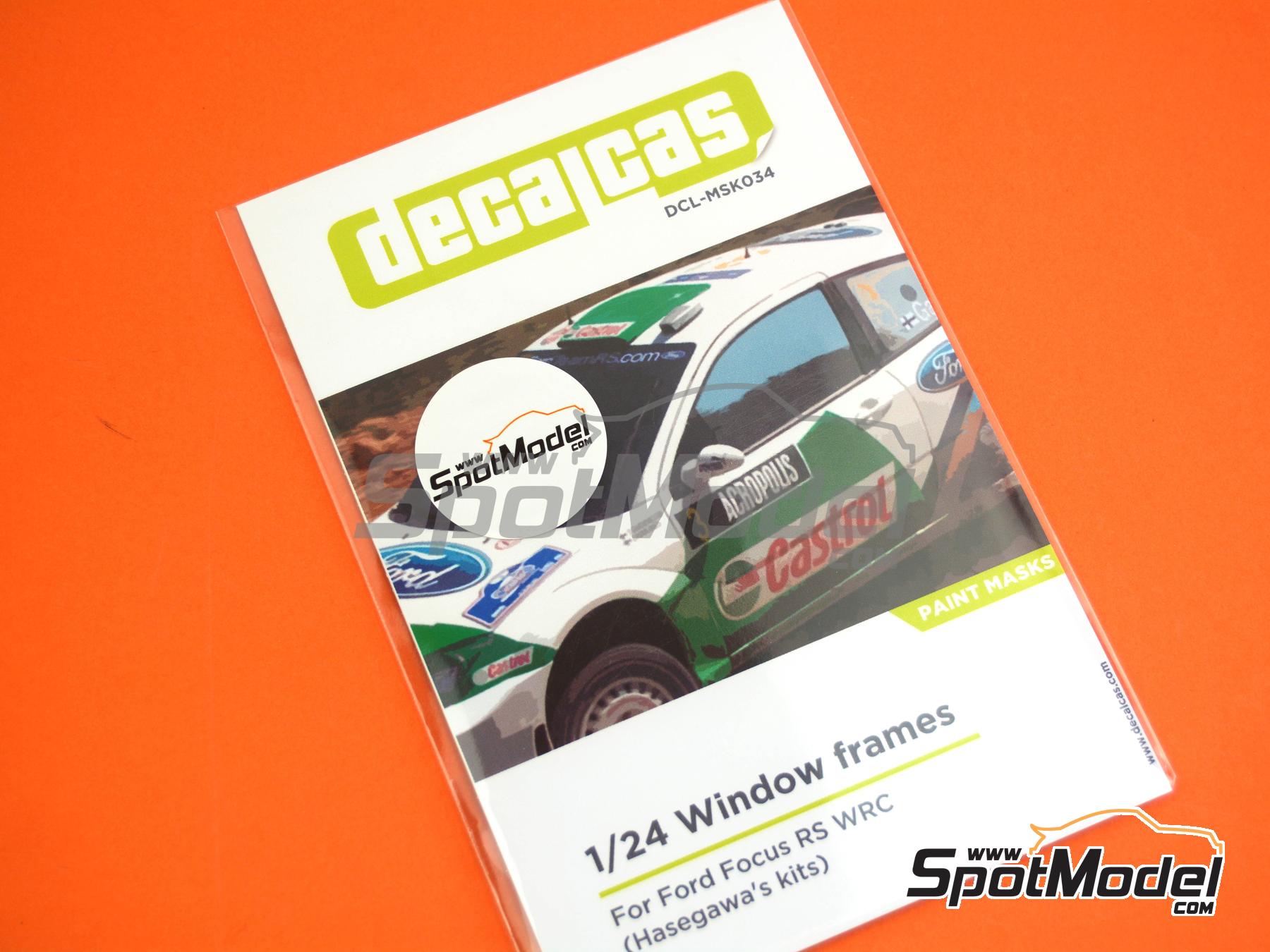 Decalcas DCL-MSK034: Window frame pre-cut paint masks 1/24 scale - Ford ...