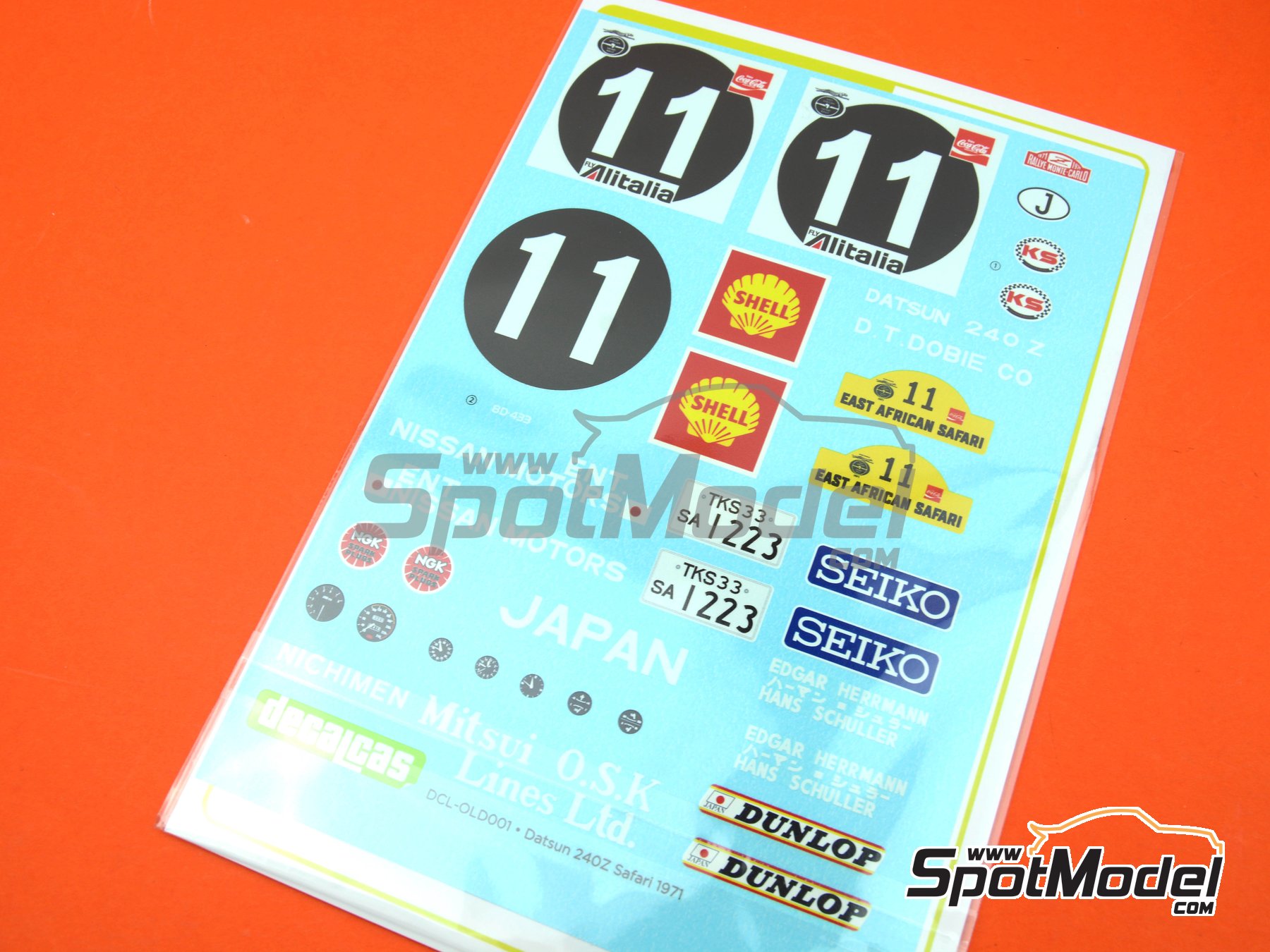 Decalcas DCL-OLD001: Marking / livery 1/12 scale - Datsun 240Z ...