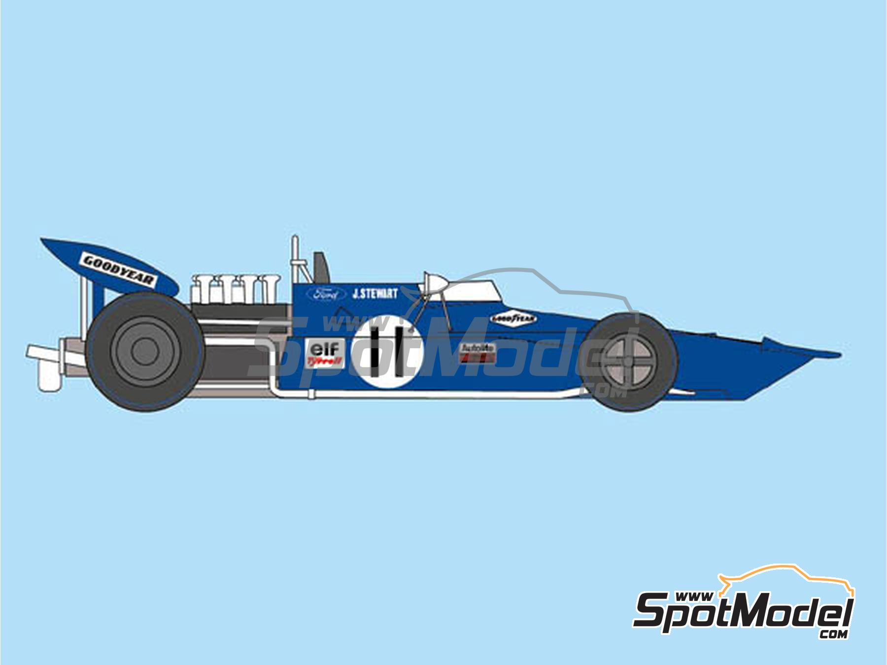 Decalcas DCL-OLD002: Marking / livery 1/12 scale - Tyrrell Ford 003 ...