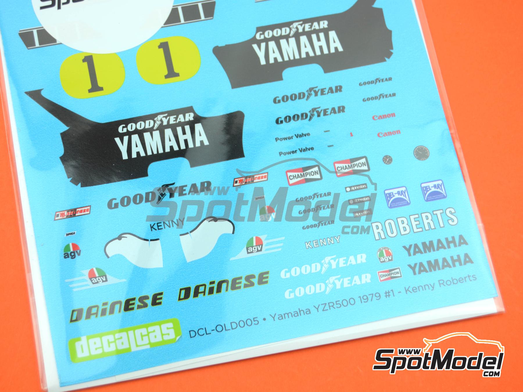 Decalcas DCL-OLD005: Marking / livery 1/12 scale - Yamaha YZR500 ...