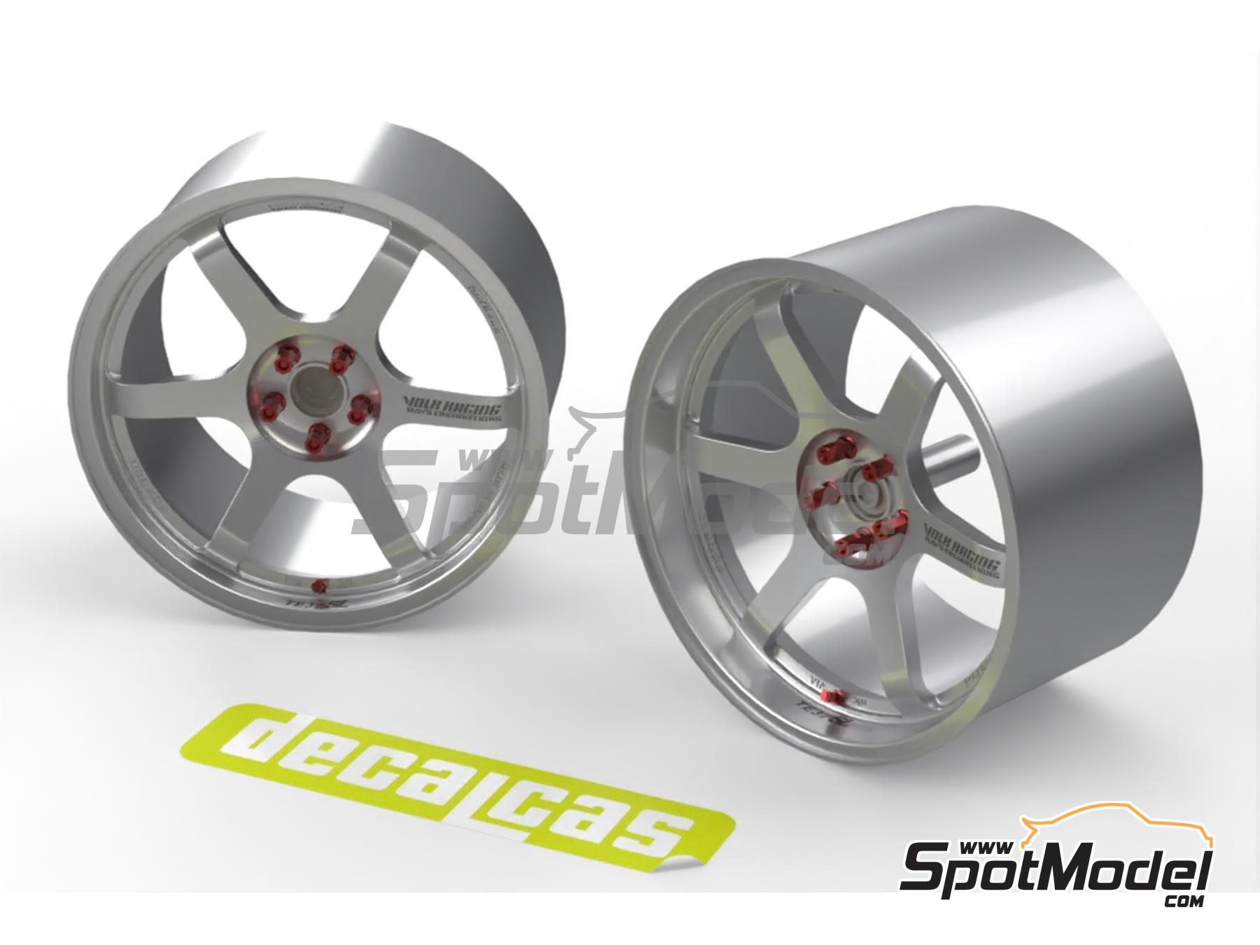 Decalcas DCL-PAR166: Rims 1/24 scale - Volk Racing Rays TE37-SL - for Tamiya references TAM24351 ...