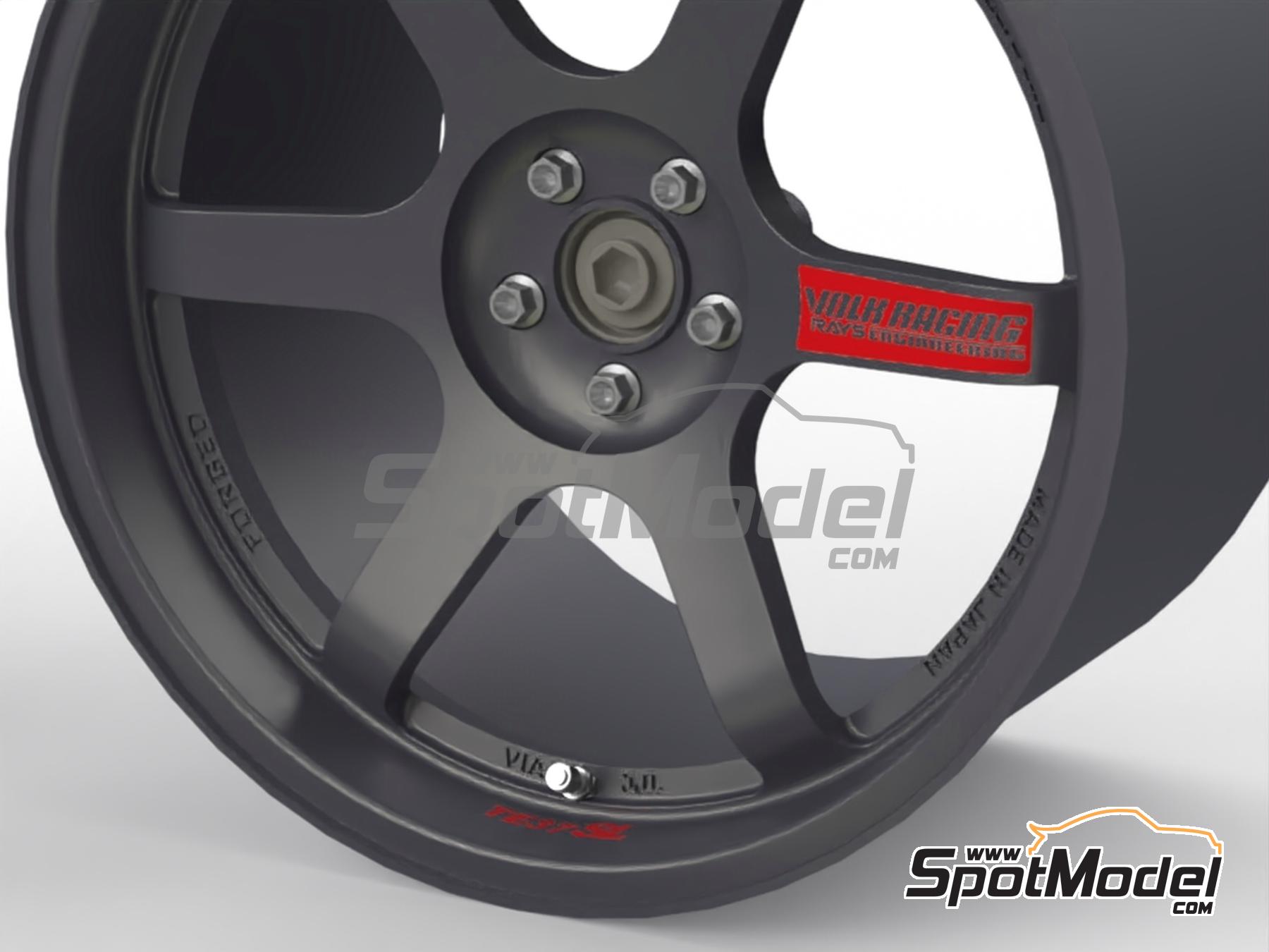 Decalcas DCL-PAR166: Rims 1/24 scale - Volk Racing Rays TE37-SL - for ...