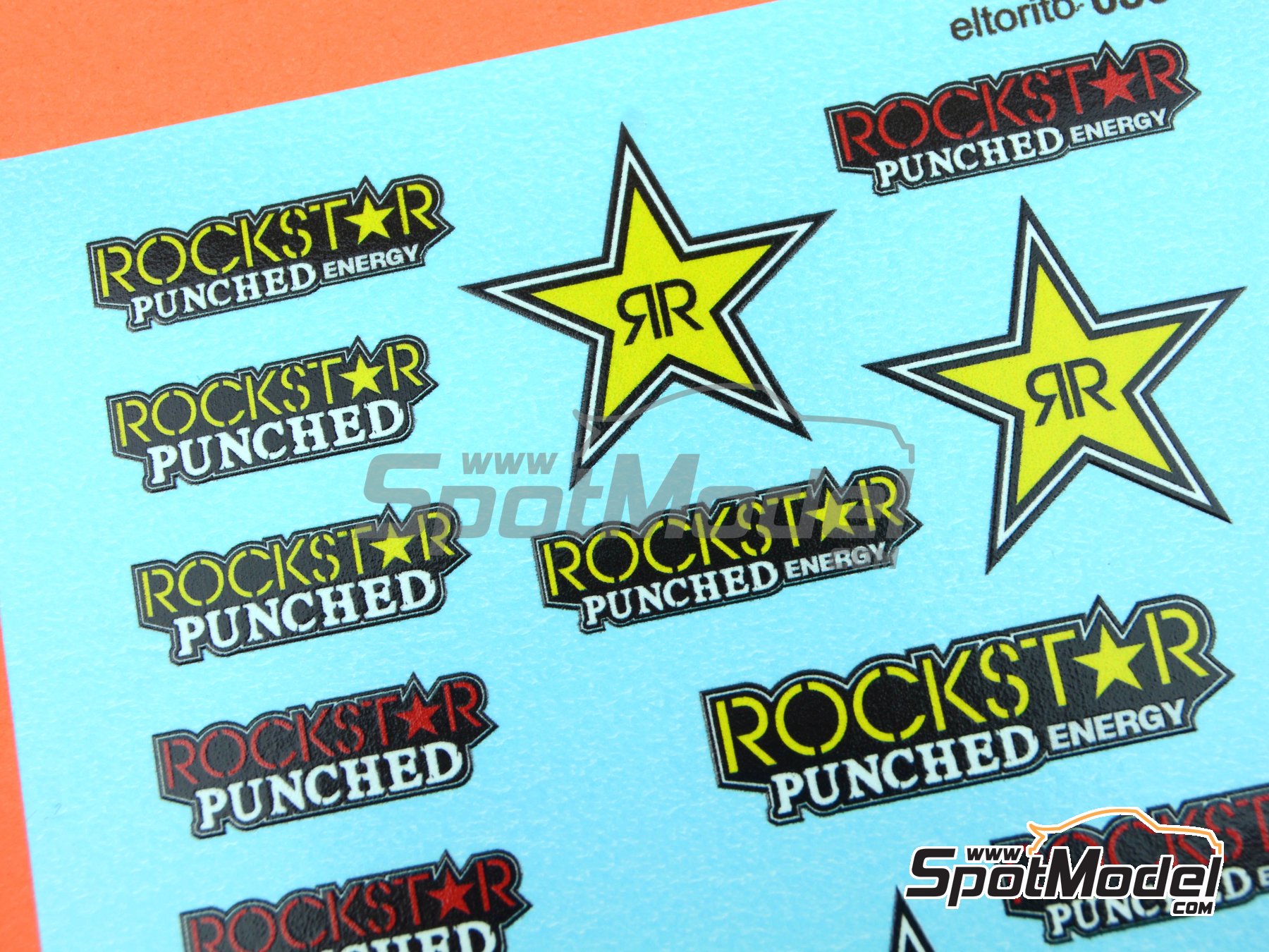 El Torito ELTORITO031: Logotypes 1/24 scale - RockStar Punched Energy ...