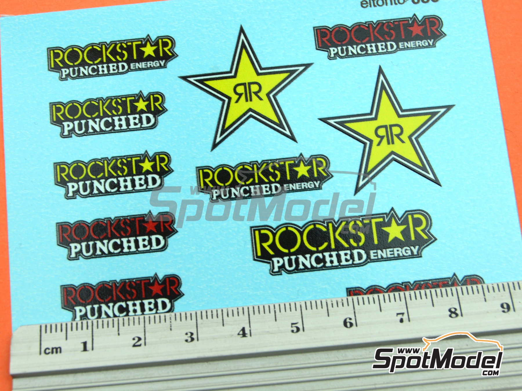 El Torito ELTORITO031: Logotypes 1/24 scale - RockStar Punched Energy ...