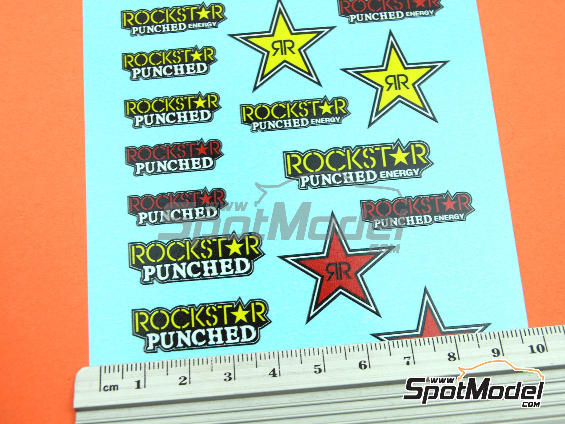 El Torito ELTORITO031: Logotypes 1/24 scale - RockStar Punched Energy ...