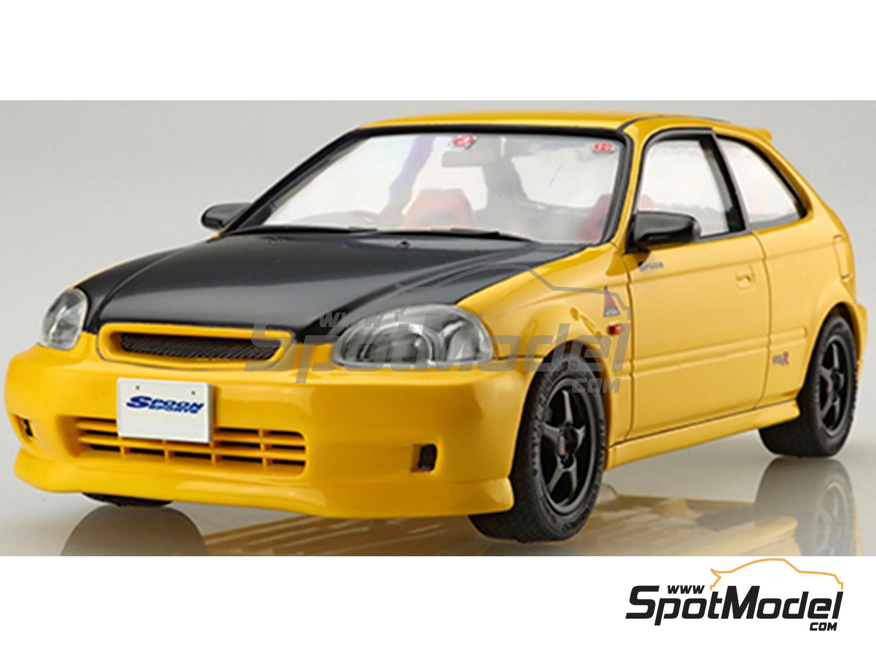Fujimi 04635: Car scale model kit 1/24 scale - Honda Civic Type R (EK9 ...