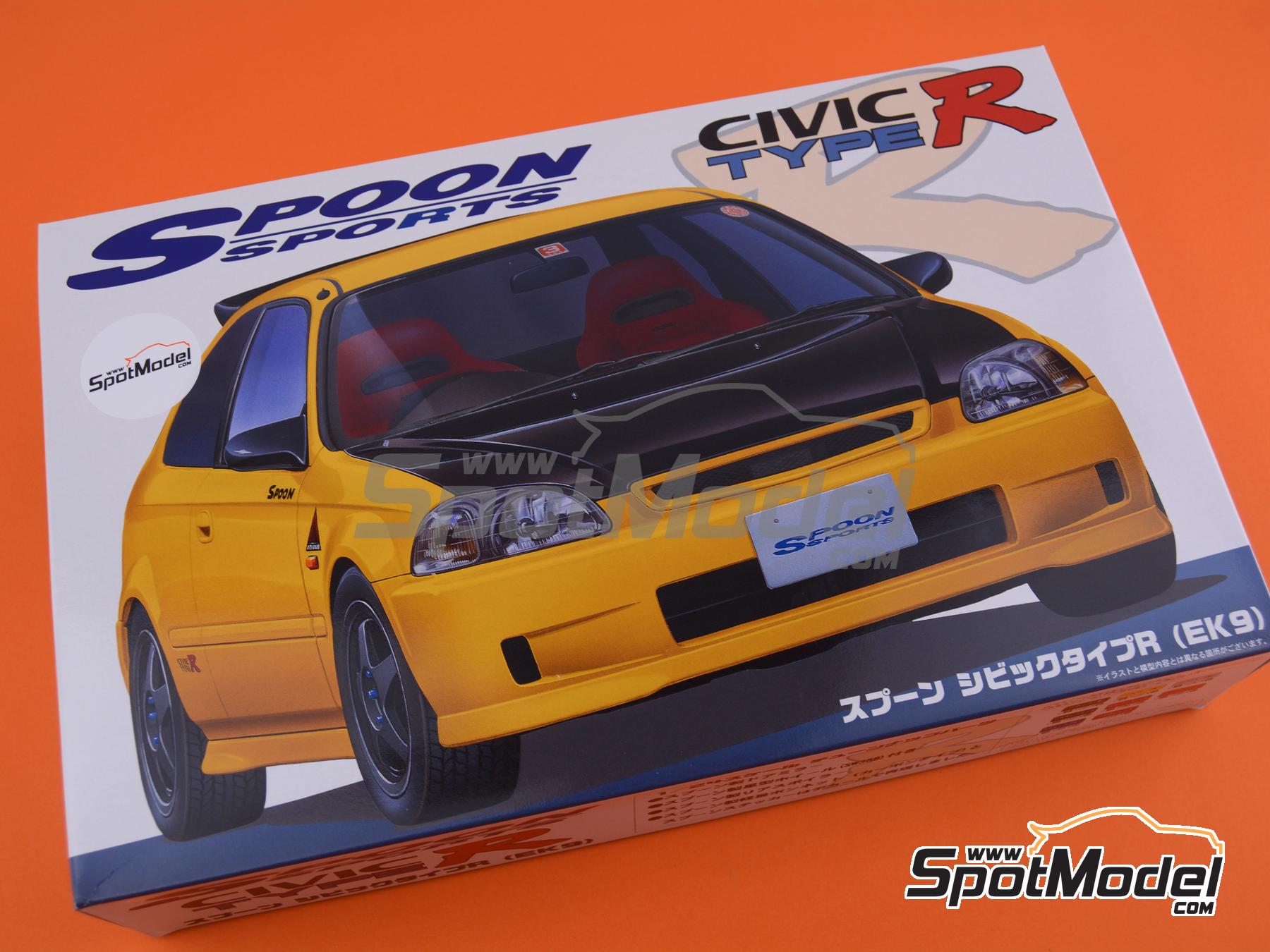 Fujimi 04635: Car scale model kit 1/24 scale - Honda Civic Type R (EK9 ...