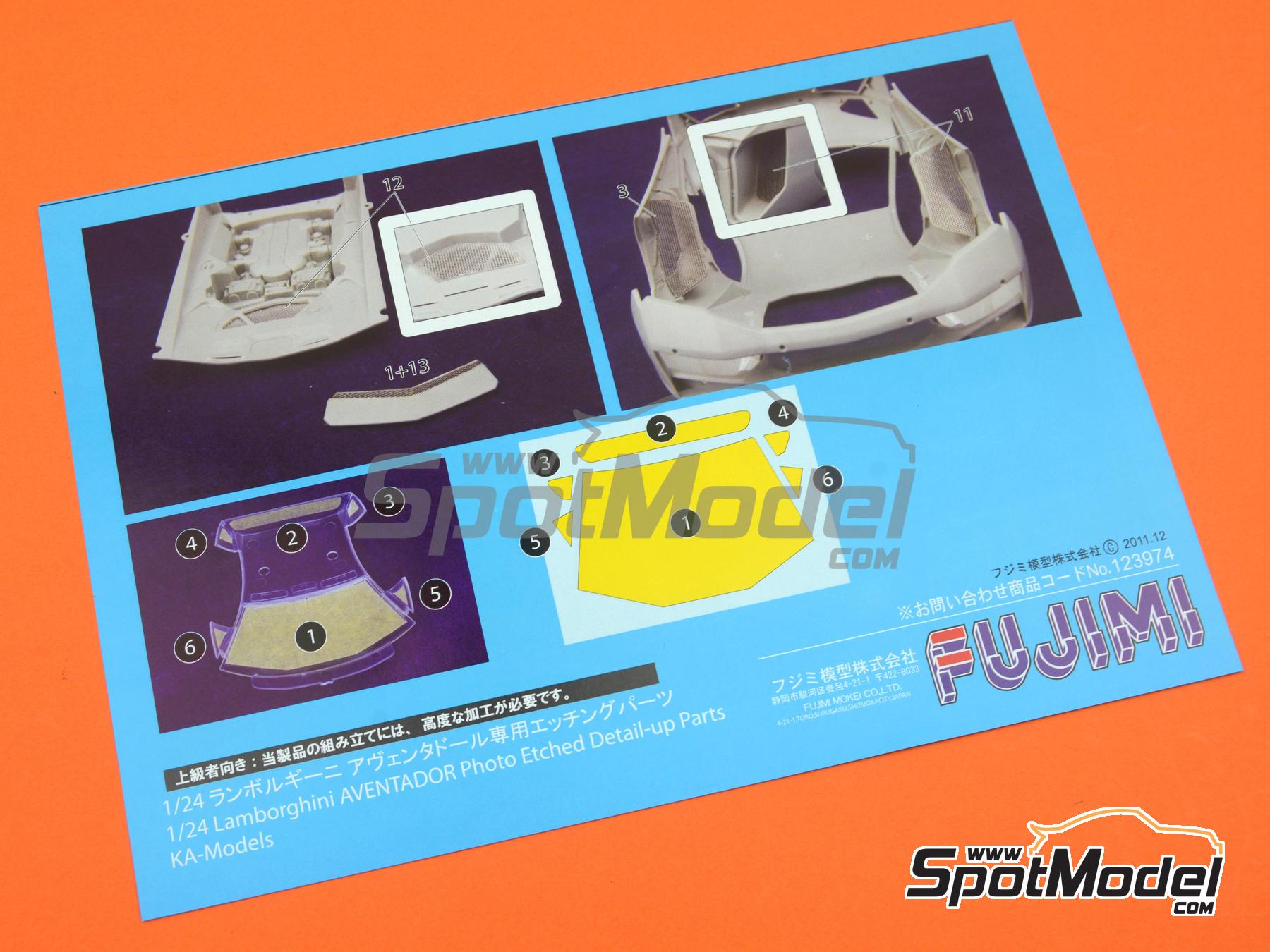 Fujimi 123974: Car scale model kit 1/24 scale - Lamborghini Aventador ...
