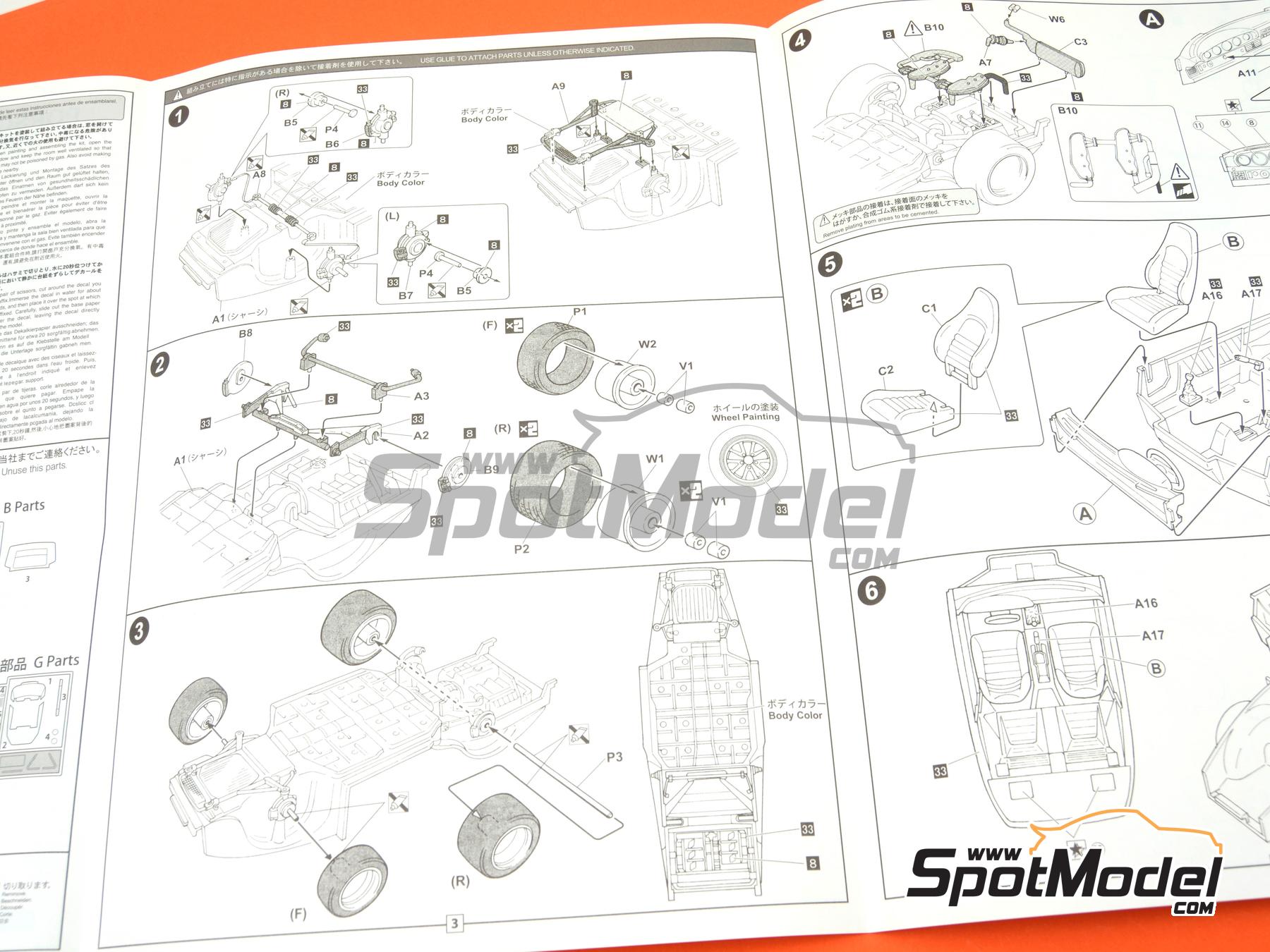 Fujimi 12685: Car scale model kit 1/24 scale - Porsche 911 930 Turbo ...