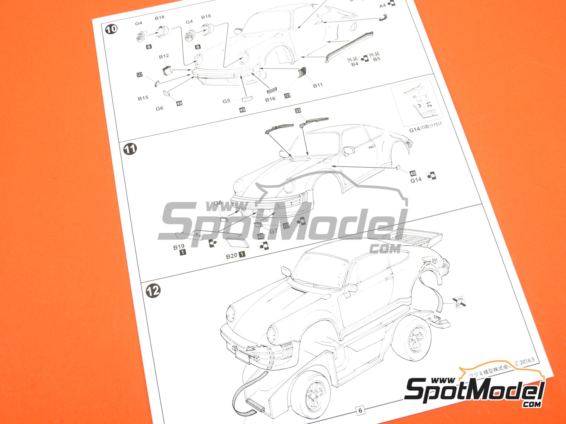 Fujimi 12685: Car scale model kit 1/24 scale - Porsche 911 930 Turbo ...