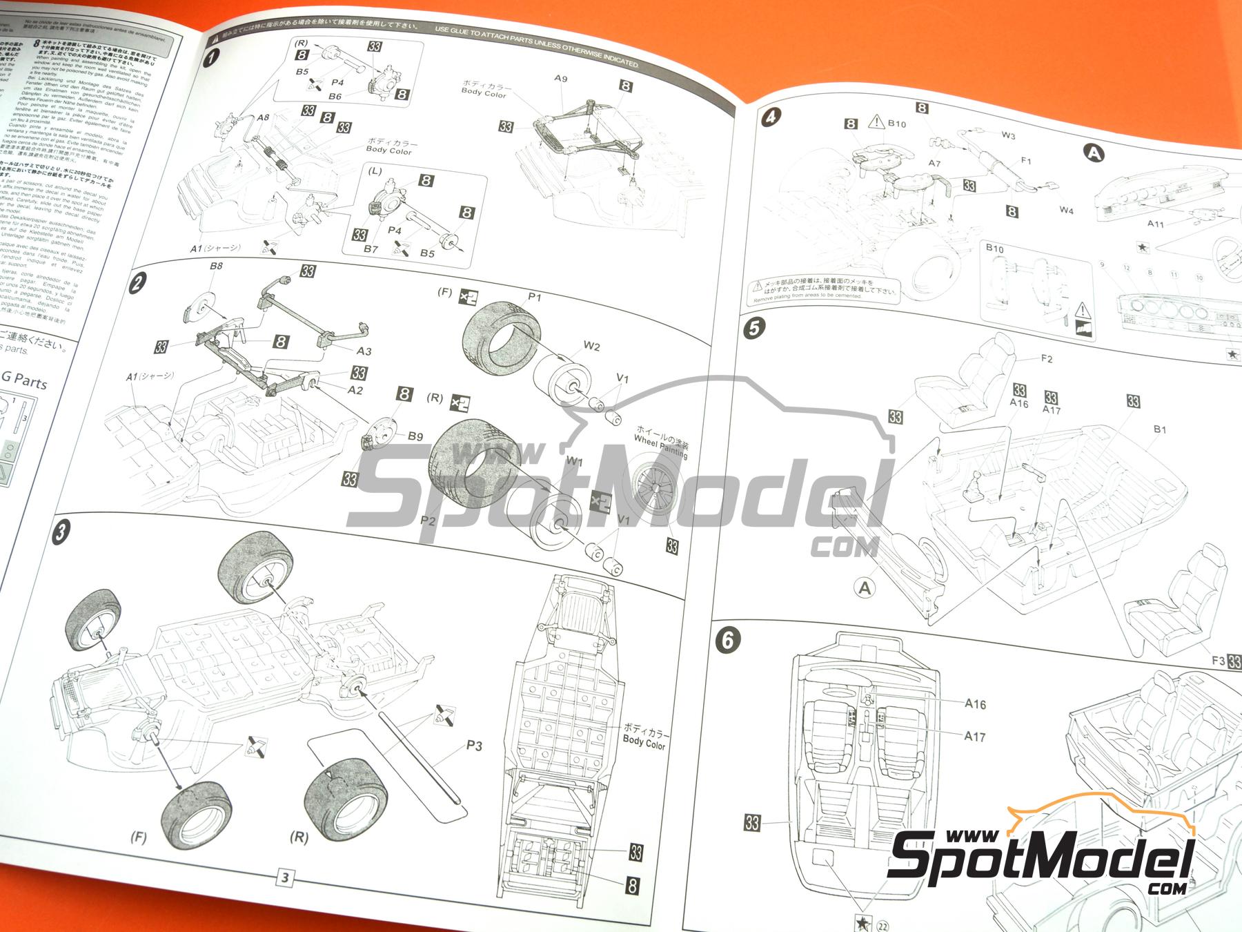 Fujimi 12697: Car scale model kit 1/24 scale - Porsche 911 Turbo Flat ...