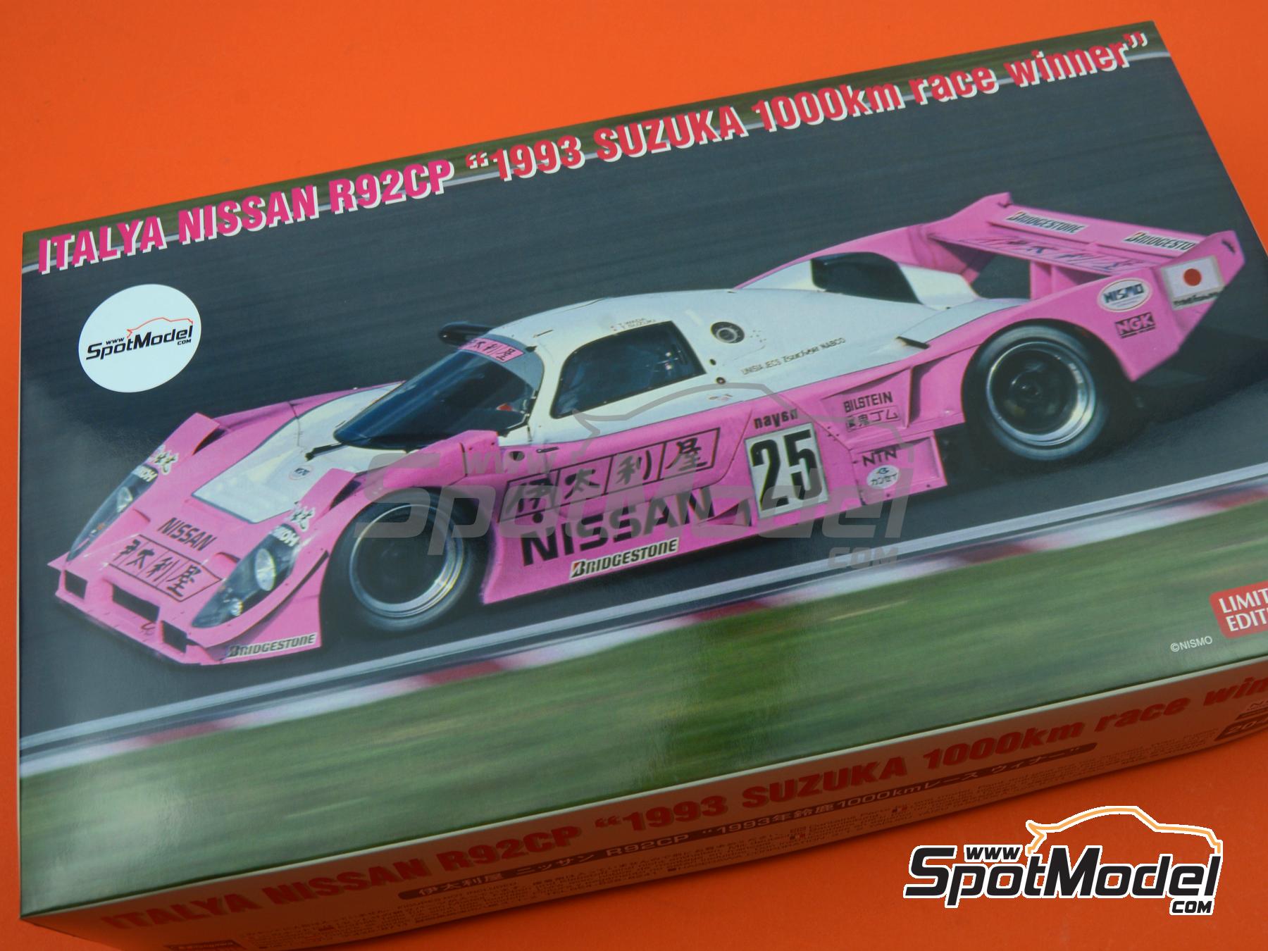 Hasegawa 20474: Car scale model kit 1/24 scale - Nissan R92CP sponsored ...