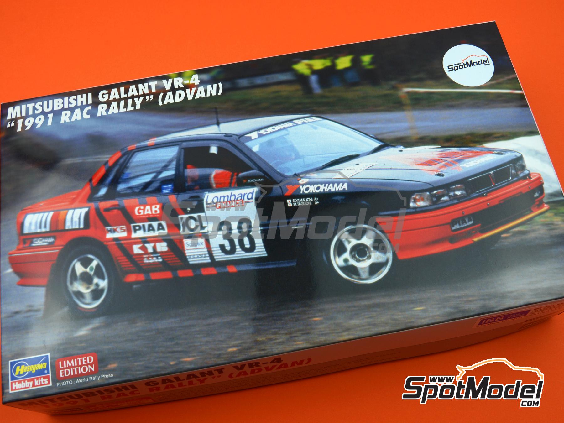 Hasegawa 20546: Car scale model kit 1/24 scale - Mitsubishi Galant VR-4 ...