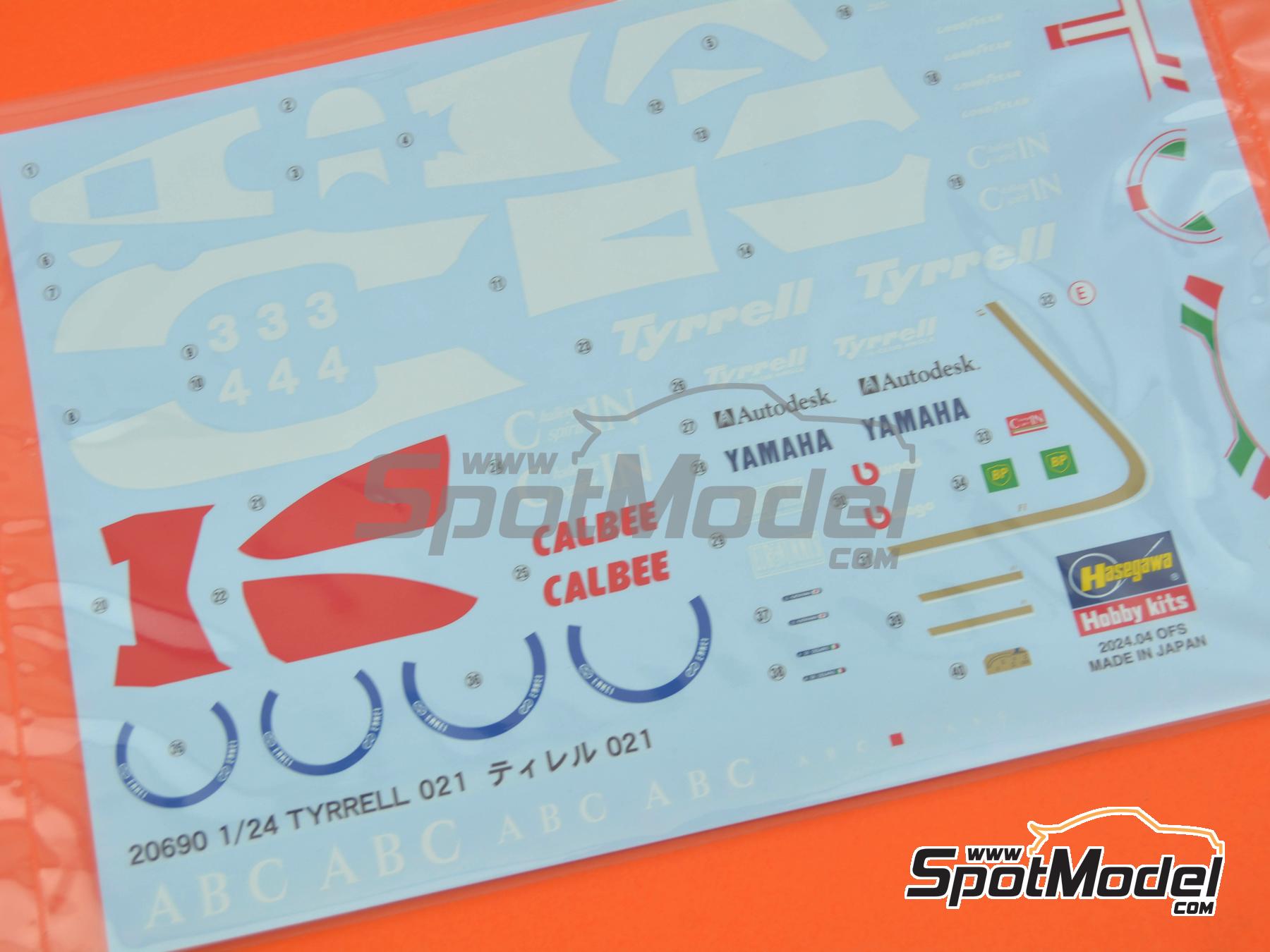 Hasegawa 20690: Car scale model kit 1/24 scale - Tyrrell Yamaha 021 ...