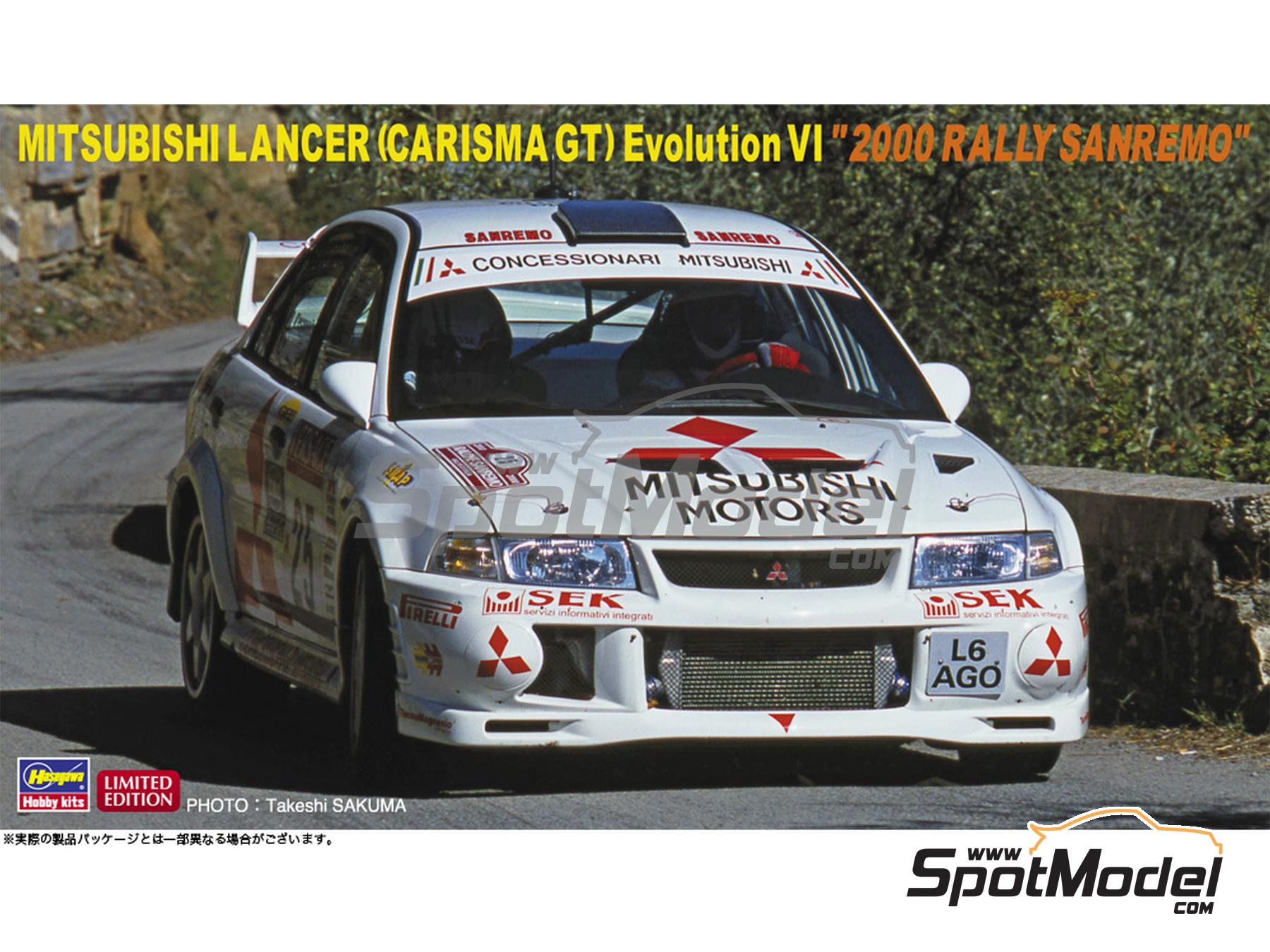 Hasegawa 20712: Car scale model kit 1/24 scale - Mitsubishi Lancer Evo ...