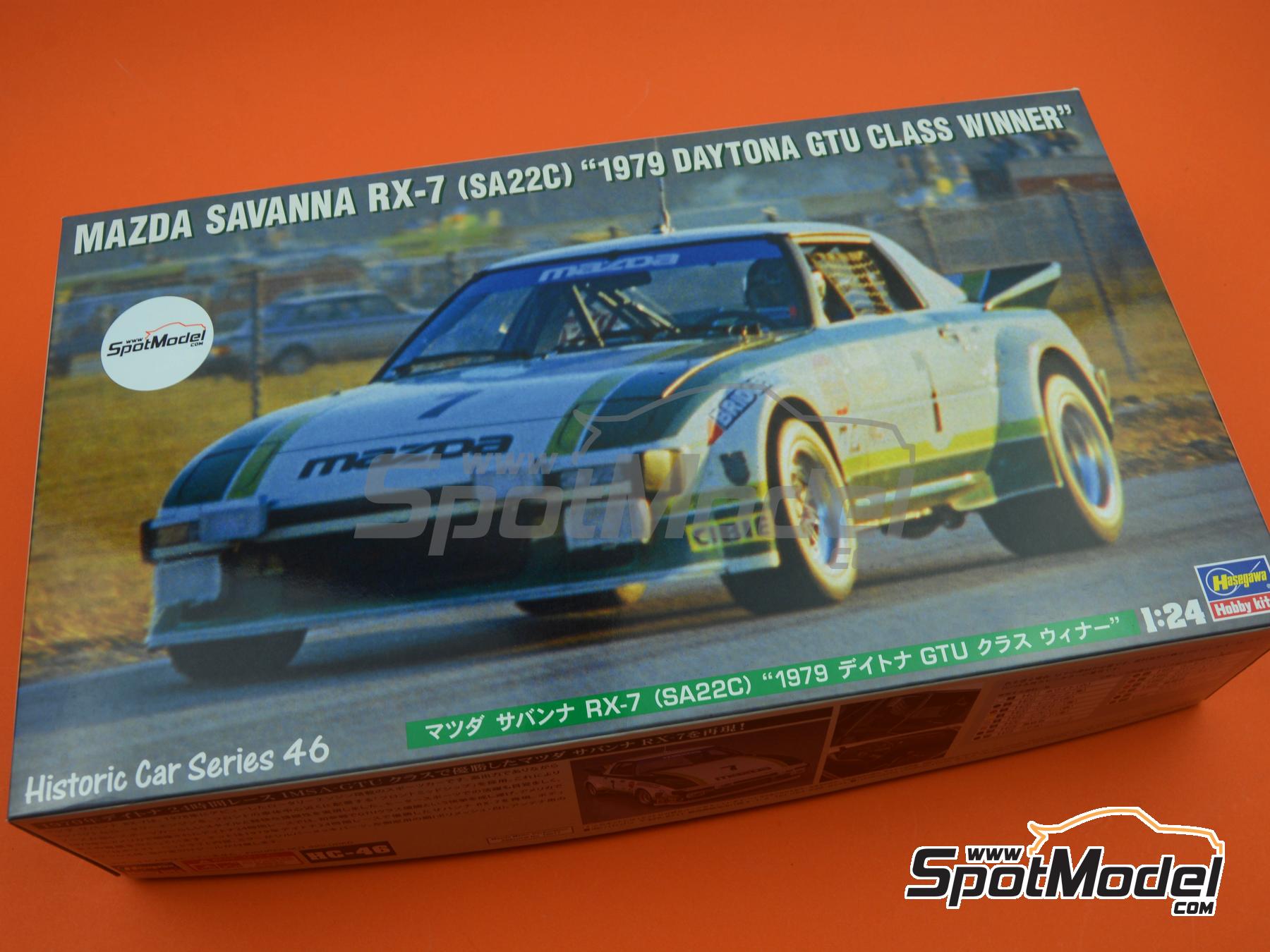 Hasegawa 21146: Car scale model kit 1/24 scale - Mazda Savanna RX-7 SA22C Mazda Technical Center ...