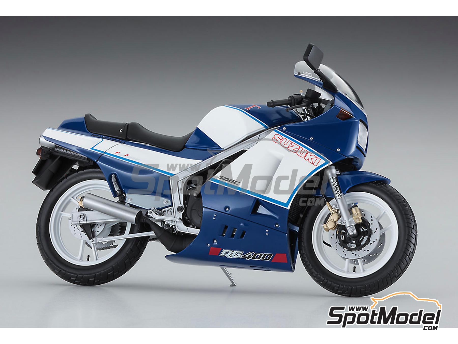 Hasegawa 21739: Motorbike scale model kit 1/12 scale - Suzuki RG400 Gamma late version 1986 (ref ...