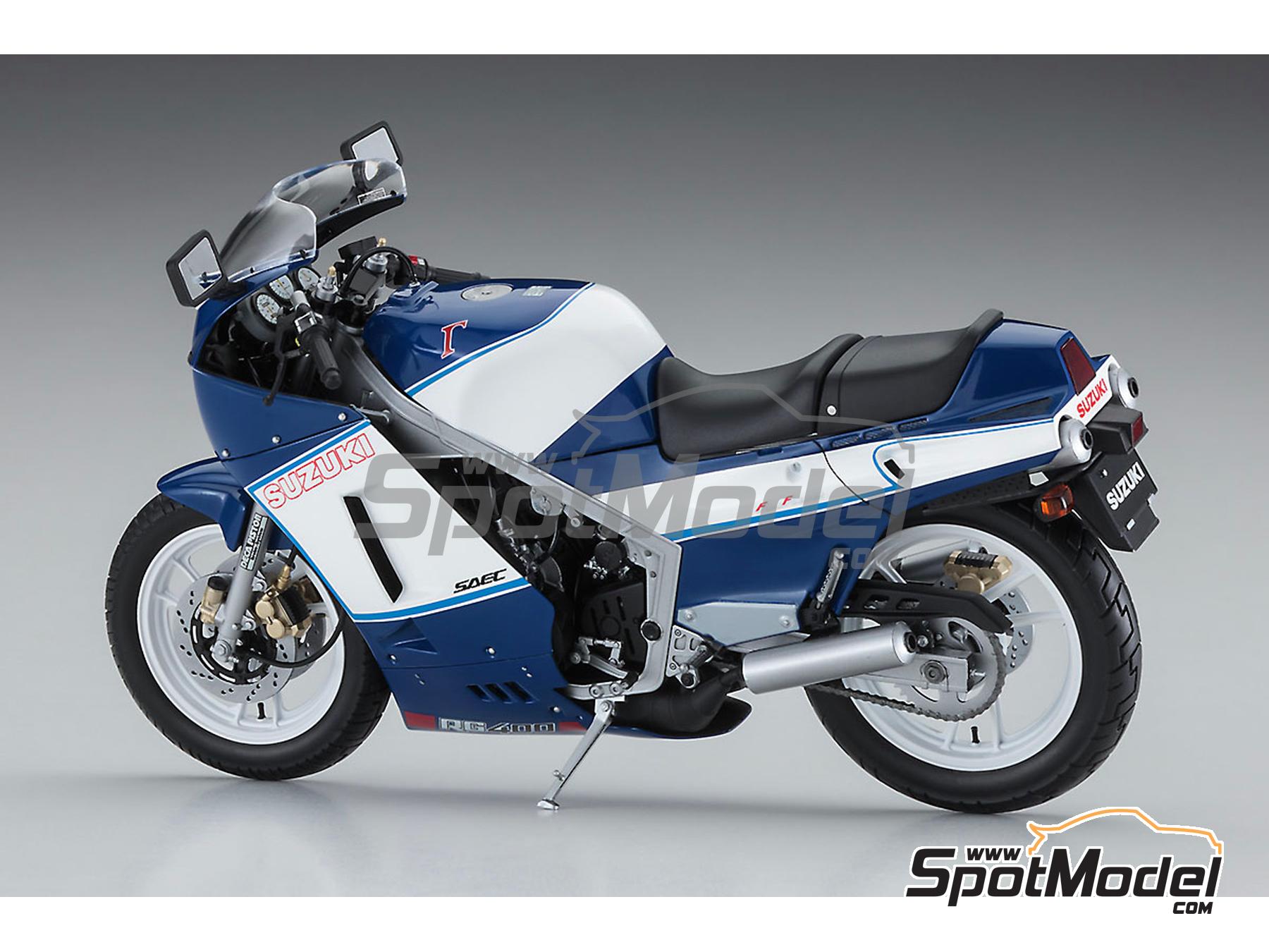Hasegawa 21739: Motorbike scale model kit 1/12 scale - Suzuki RG400 Gamma late version 1986 (ref ...