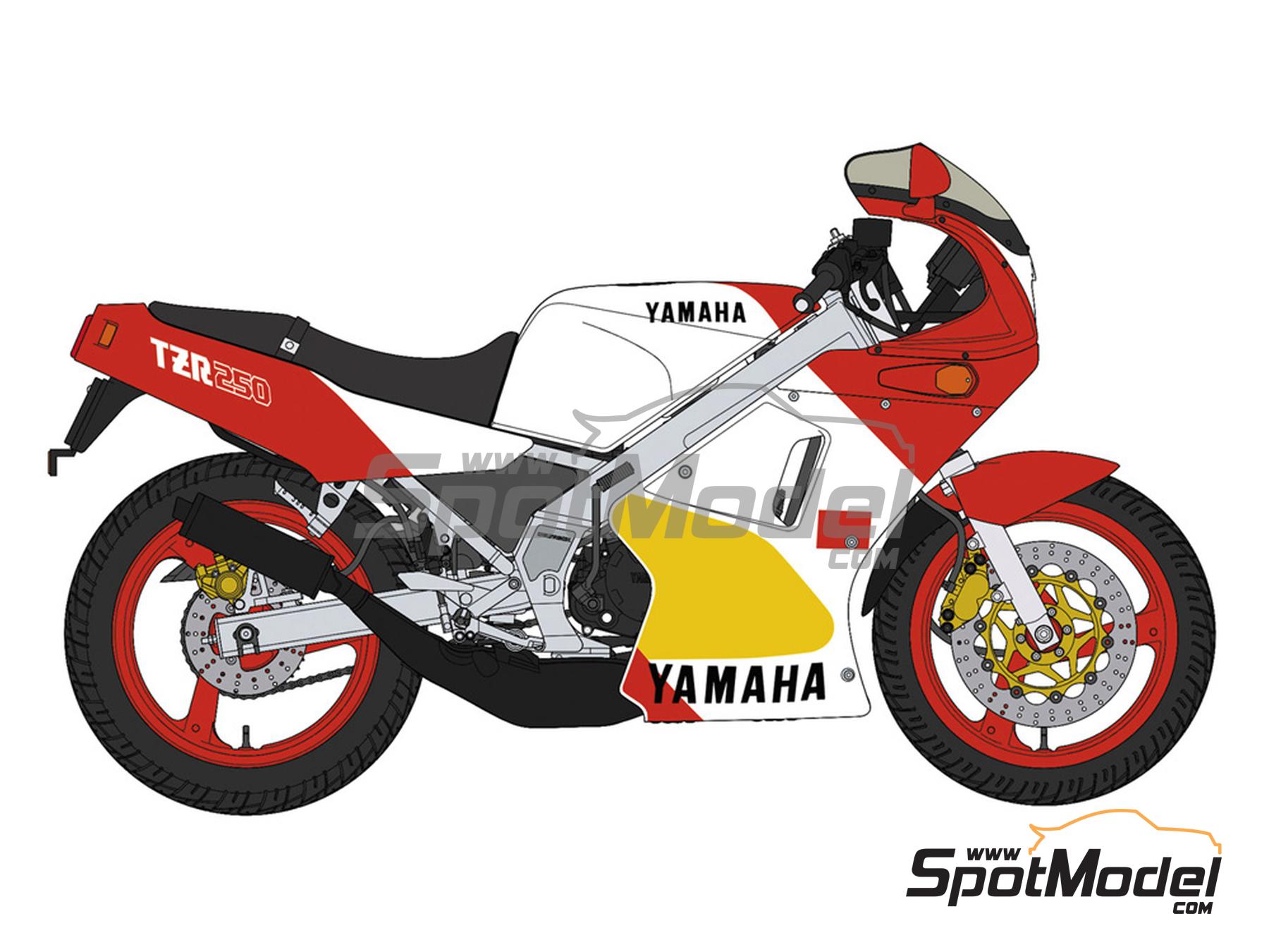 Hasegawa 21759: Motorbike scale model kit 1/12 scale - Yamaha TZR250 2AW "Special edition" 1986 ...