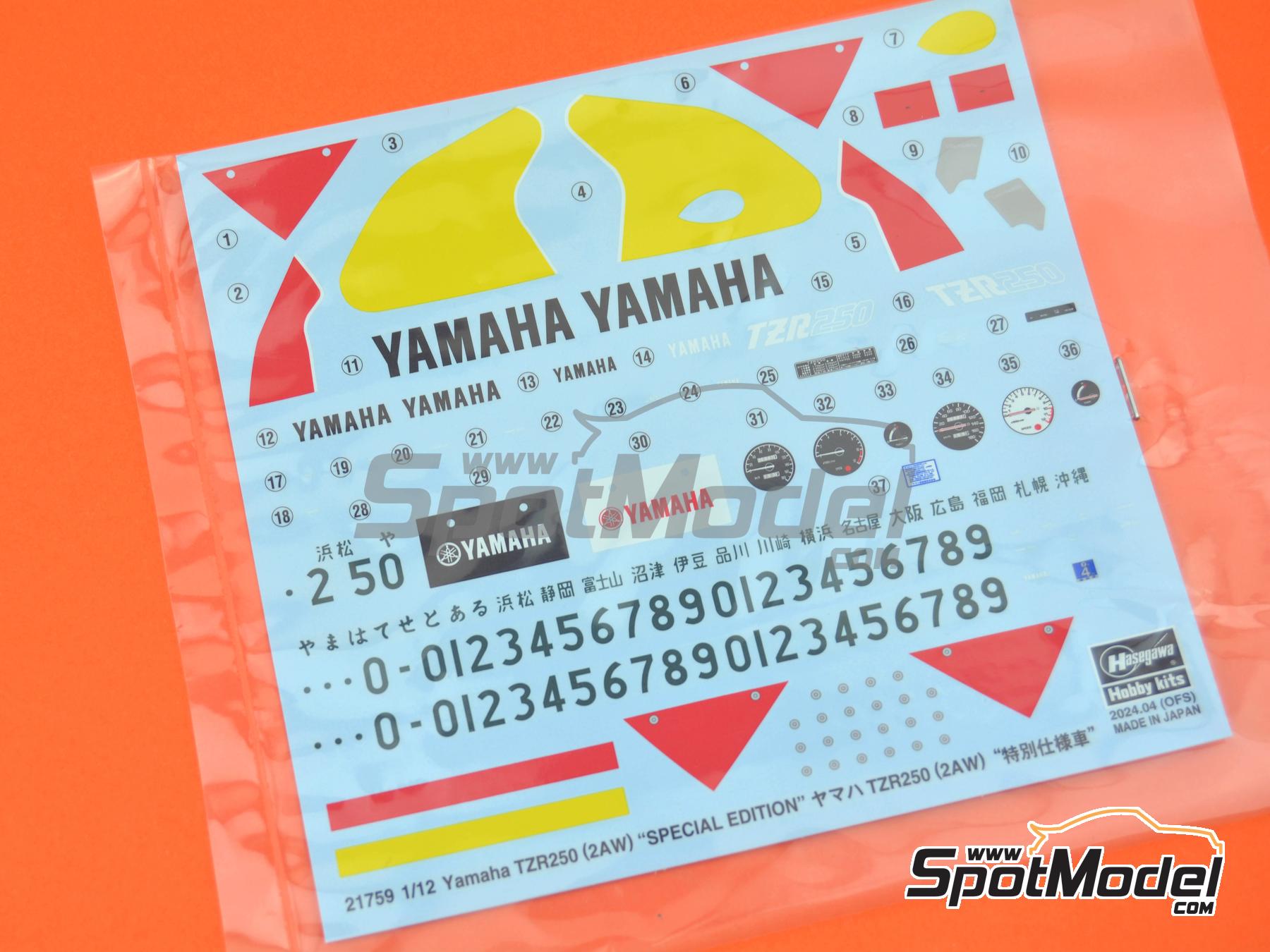 Hasegawa 21759: Motorbike scale model kit 1/12 scale - Yamaha TZR250 2AW "Special edition" 1986 ...