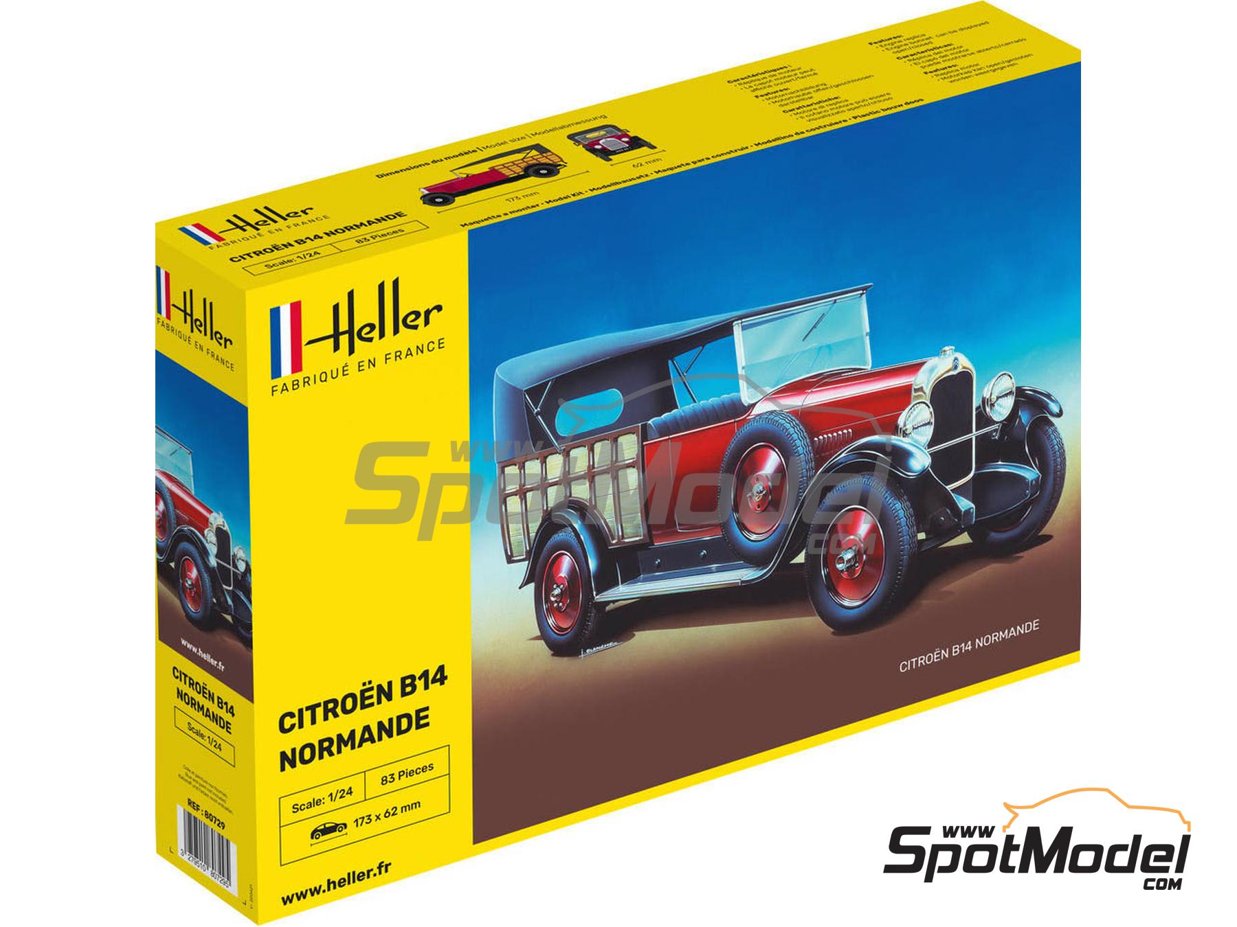Heller 80729: Car scale model kit 1/24 scale - Citroen B14 Normande ...