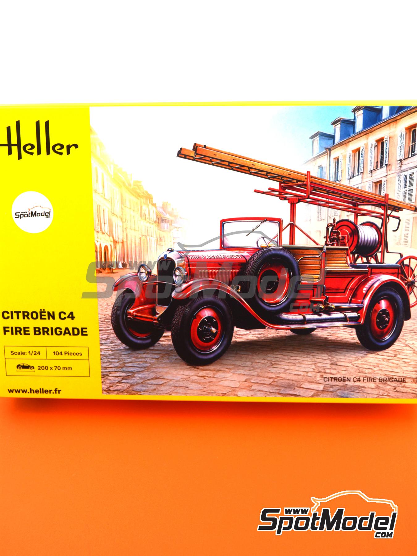 Heller 80733: Car scale model kit 1/24 scale - Citroën C4 Fire Brigade ...