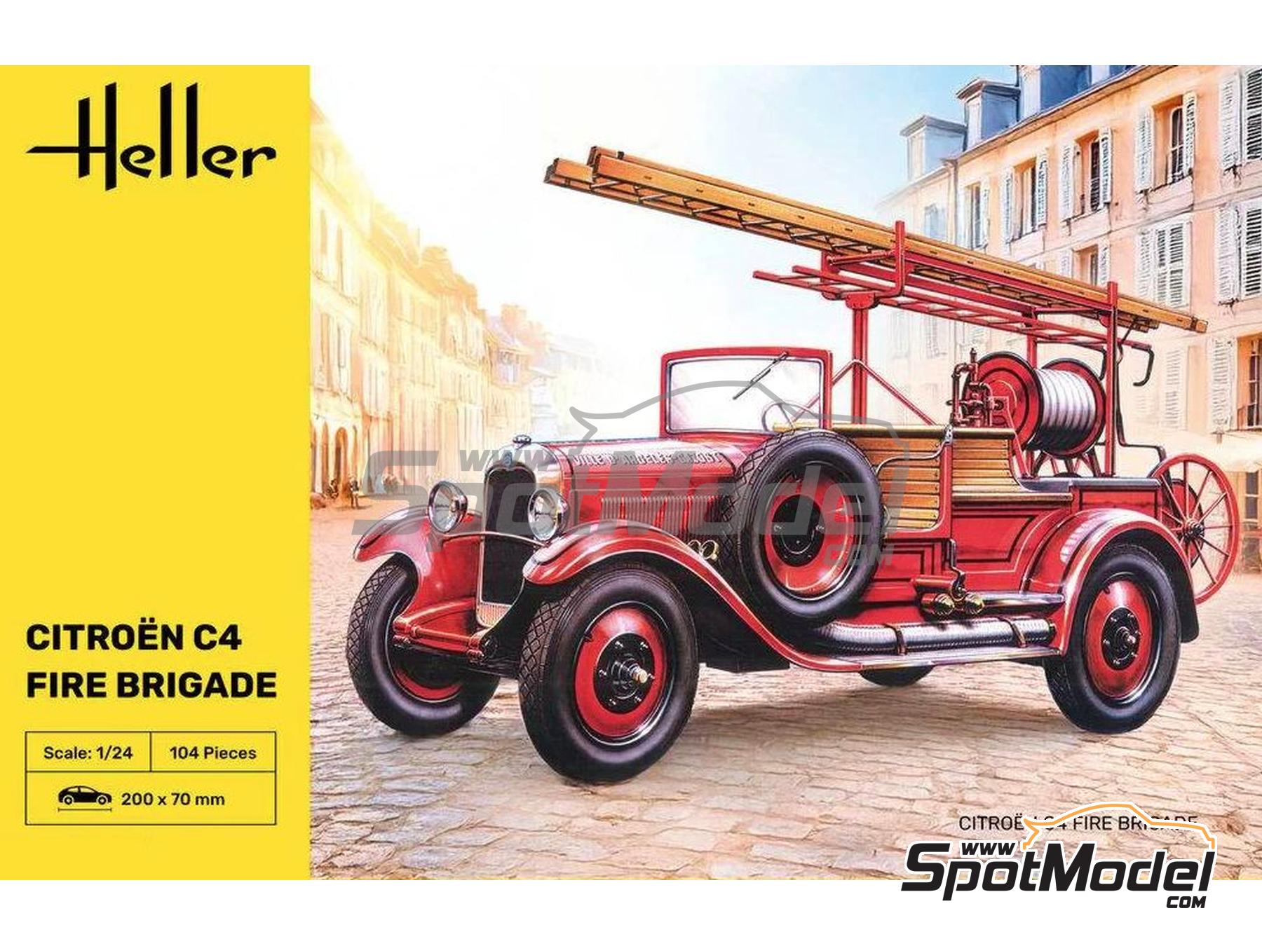 Heller 80733: Car scale model kit 1/24 scale - Citroën C4 Fire Brigade ...