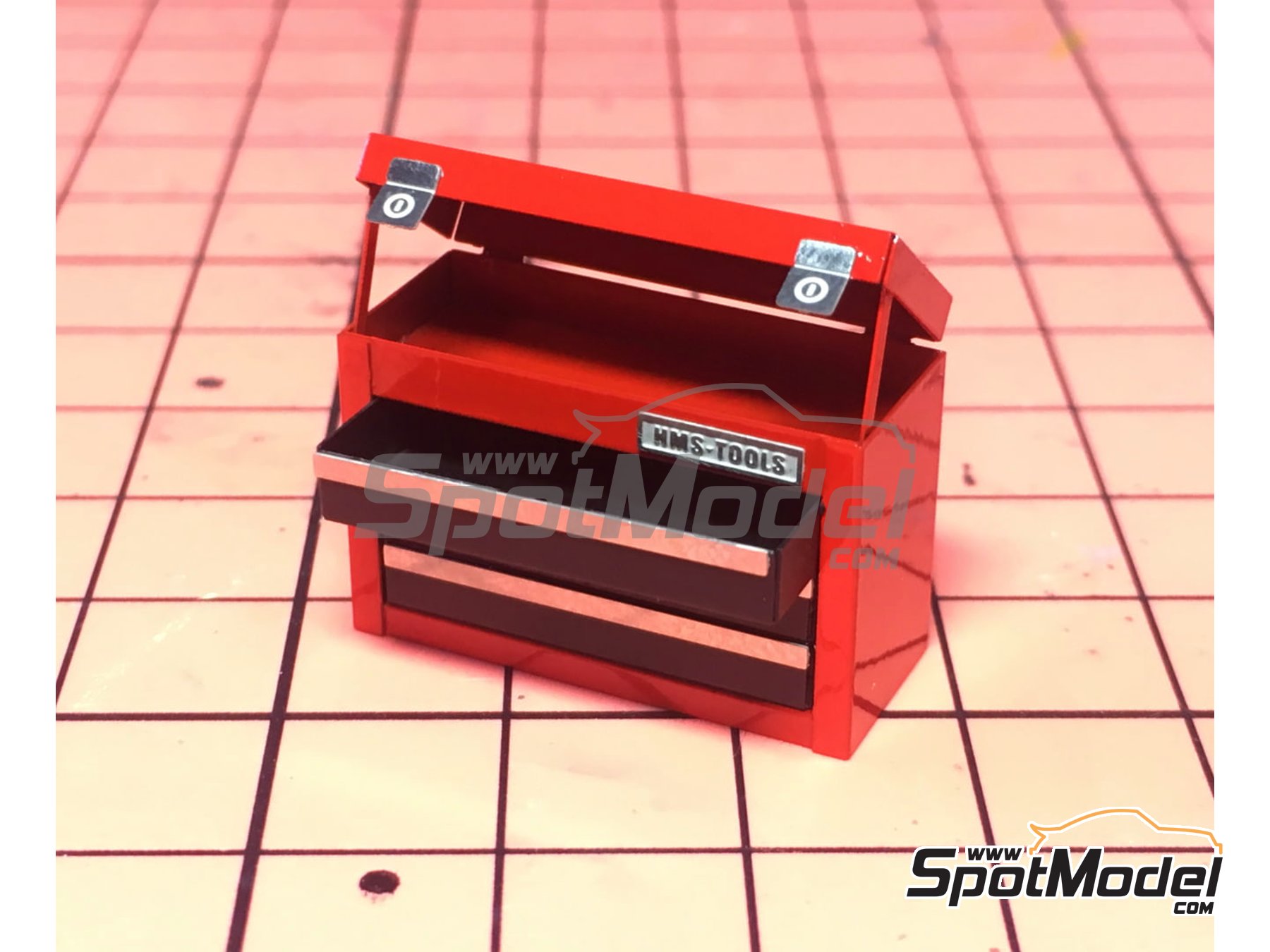 Highlight Model Studio HME-059: Detail 1/24 scale - 3 drawers tool box ...