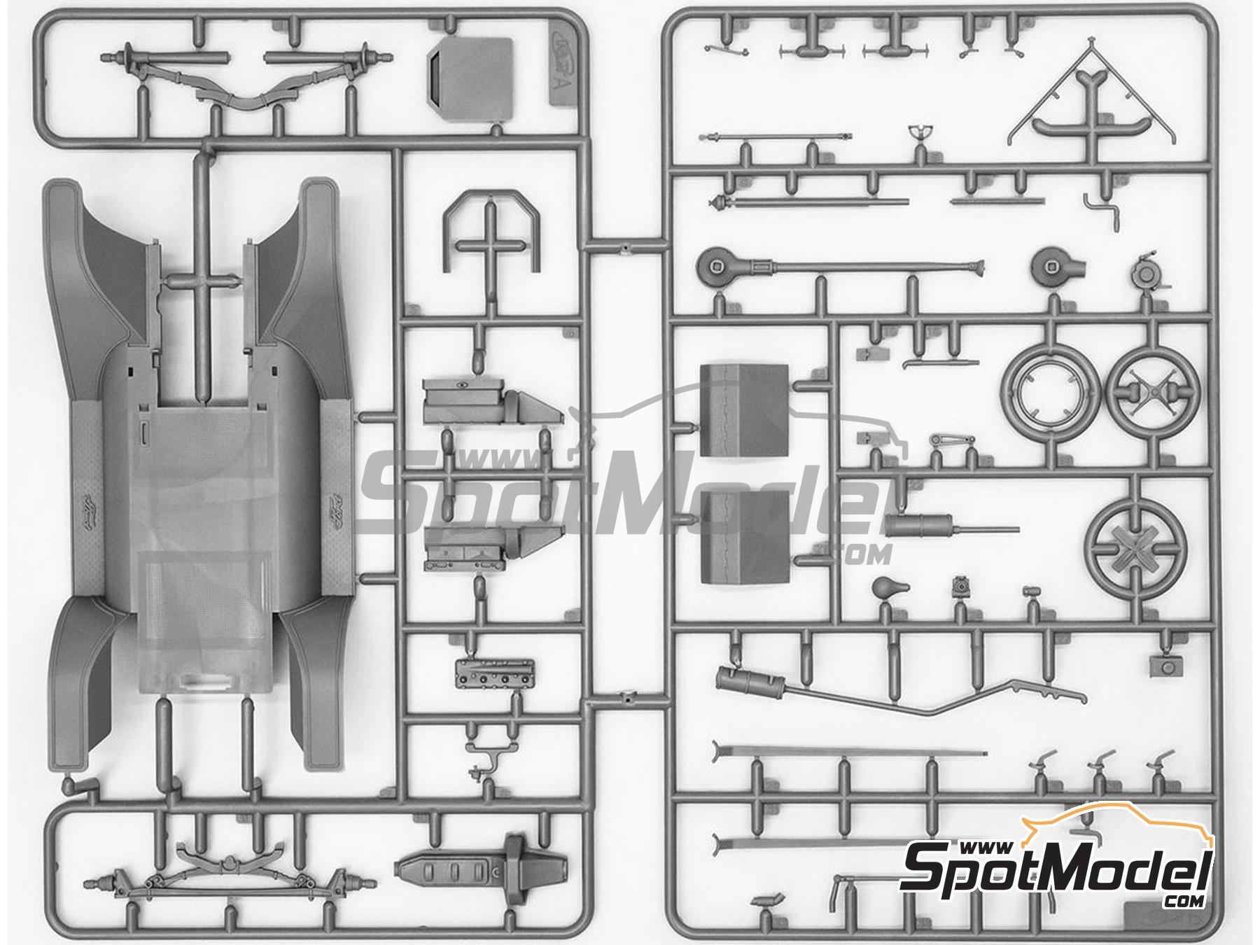 ICM 24002: Car scale model kit 1/24 scale - Ford Model T Touring 1911 ...