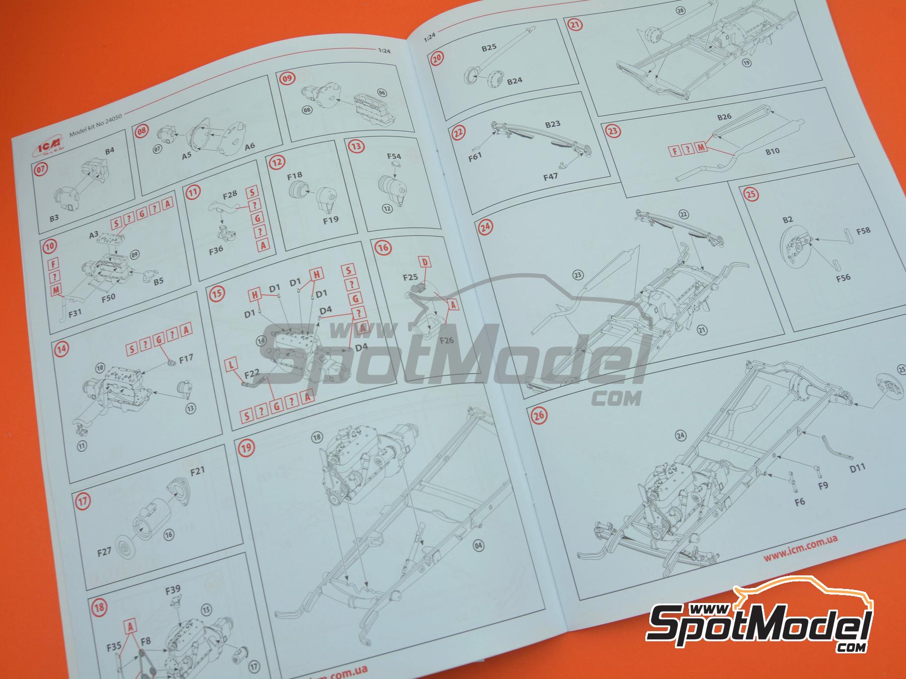 ICM 24050: Car scale model kit 1/24 scale - Ford Model A Standard ...