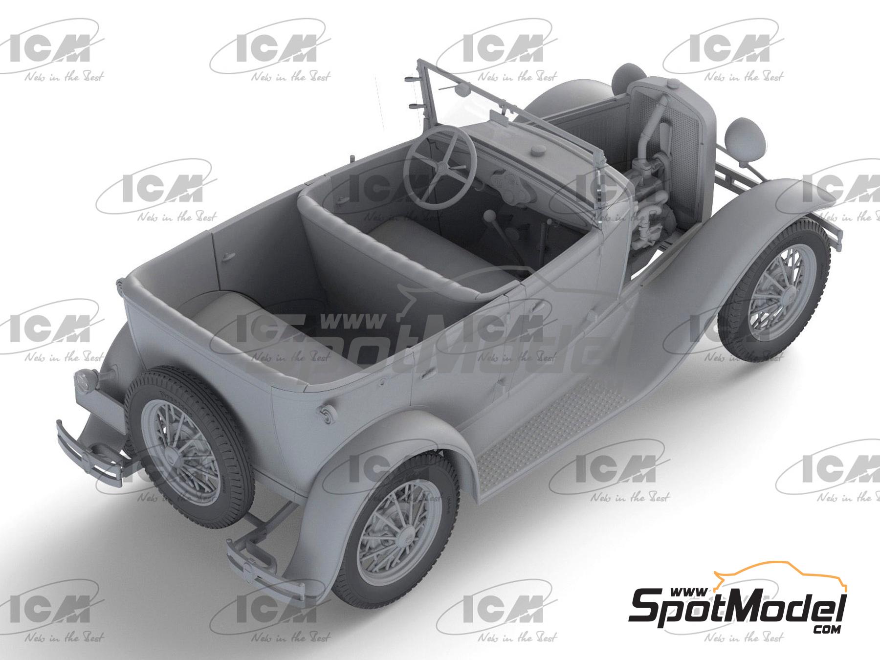 ICM 24052: Car scale model kit 1/24 scale - Ford A Ganster Car (ref ...