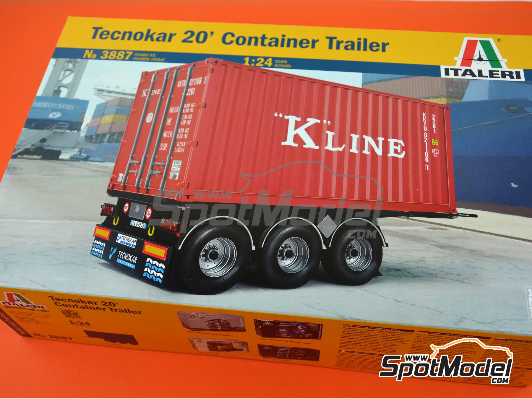 Italeri 3887: Trailer scale model kit 1/24 scale - Tecnokar 20 ...