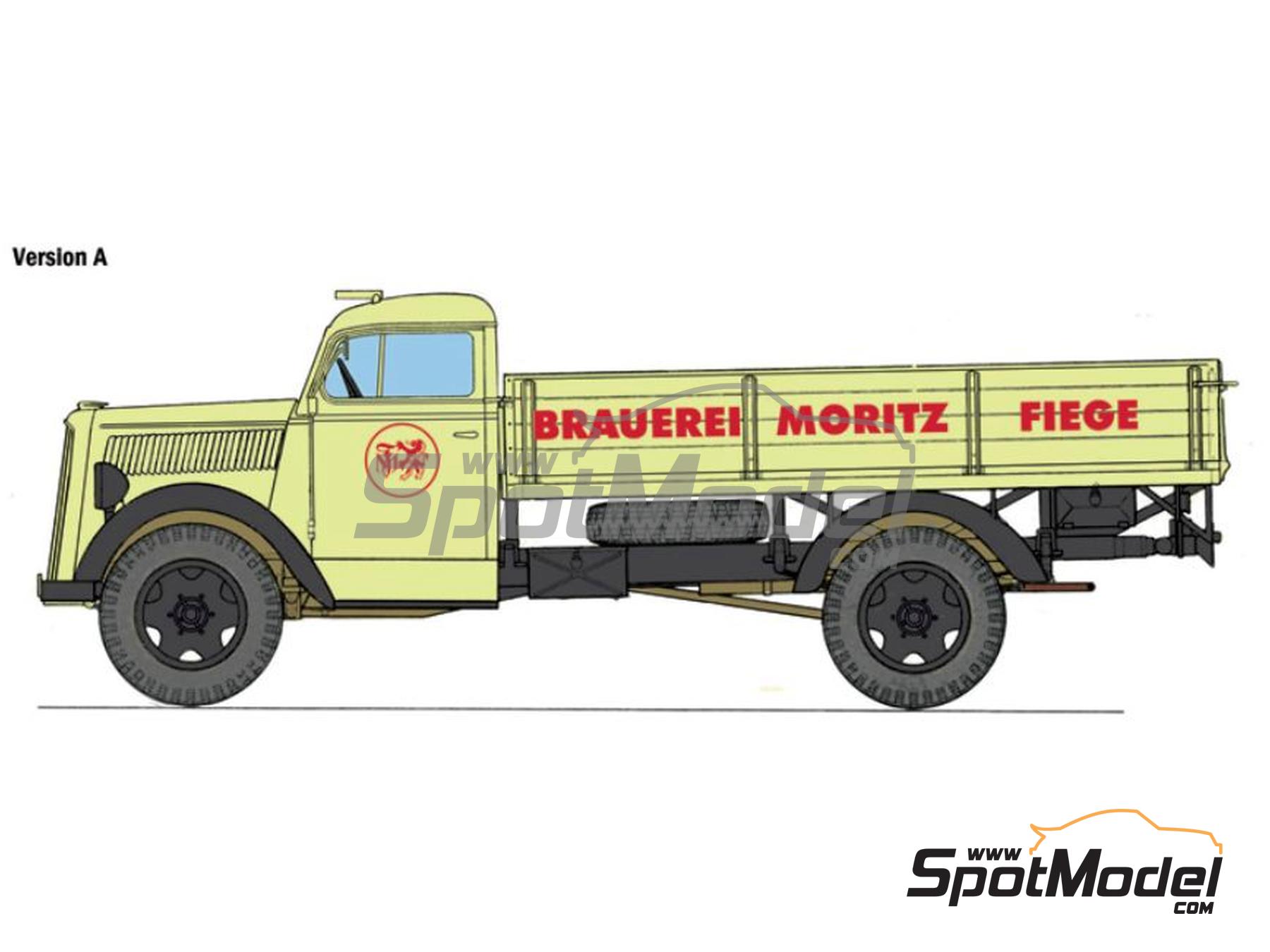 Italeri 3960: Truck scale model kit 1/24 scale - Opel Blitz Classic ...