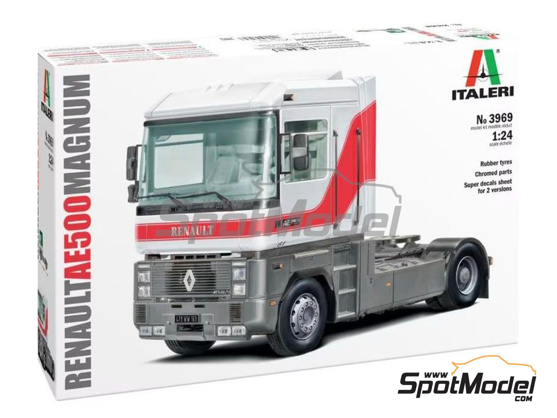 Italeri 3969: Tractor head scale model kit 1/24 scale - Renault Magnum ...