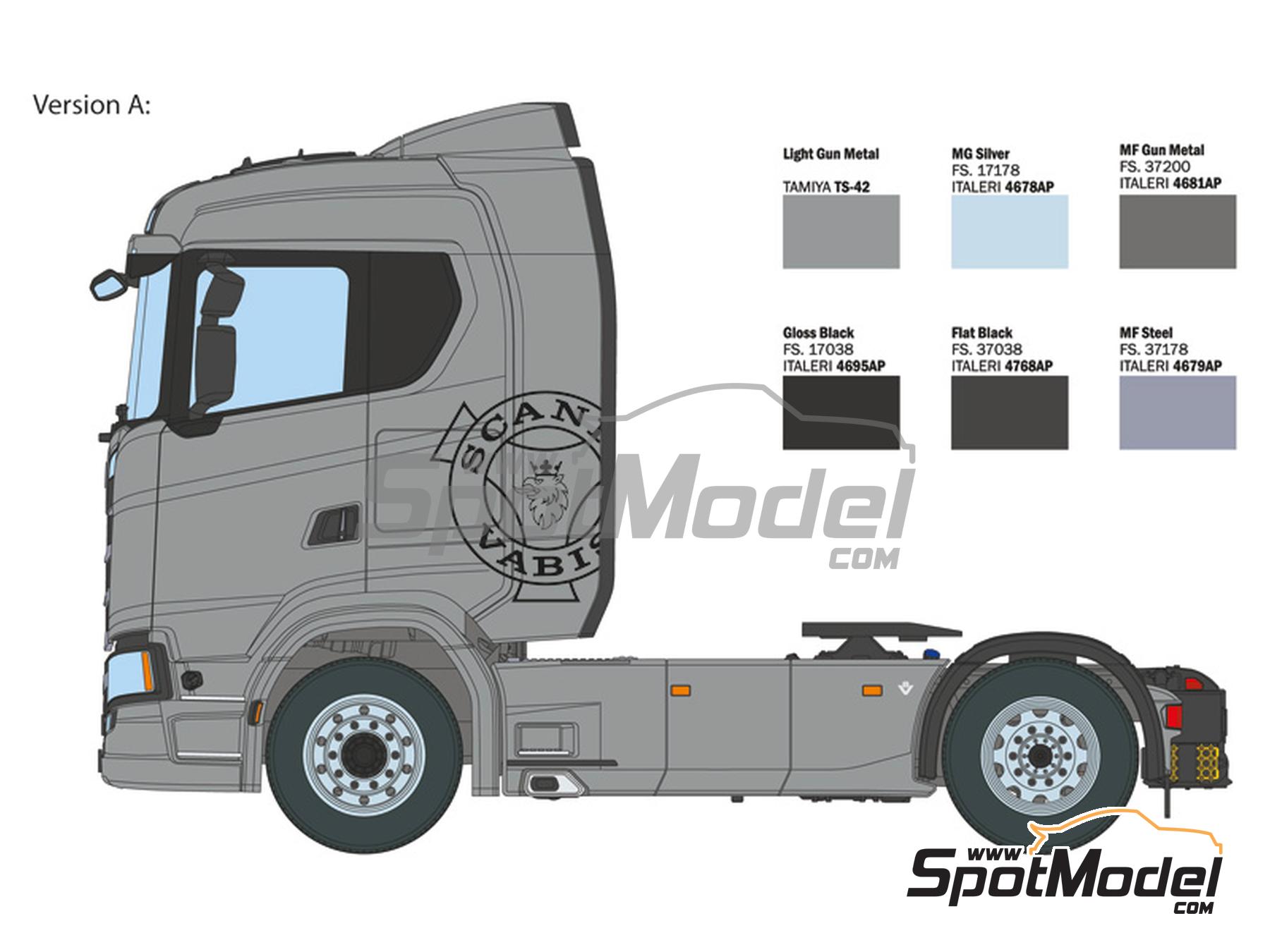 Italeri 3971: Tractor head scale model kit 1/24 scale - Scania S770 ...